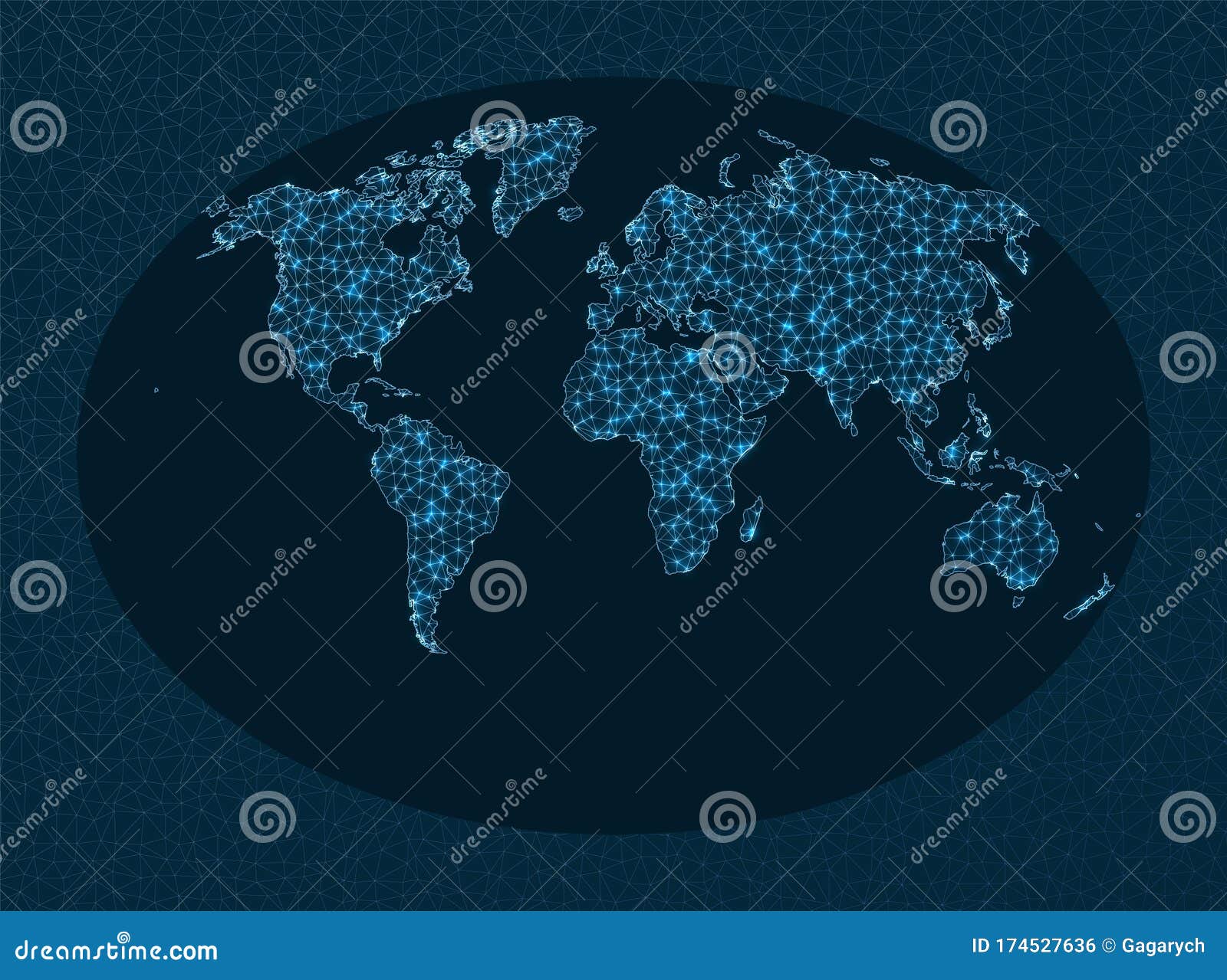Network map of the world. stock vector. Illustration of infographics ...