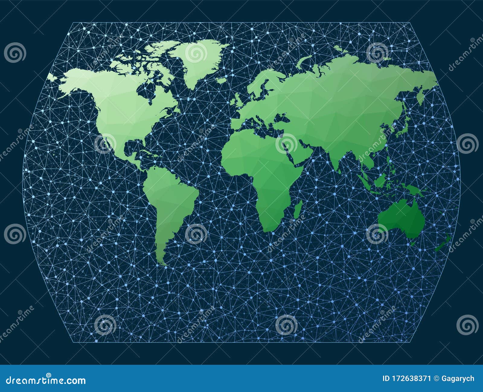 Network map of the world. stock vector. Illustration of citizenship ...