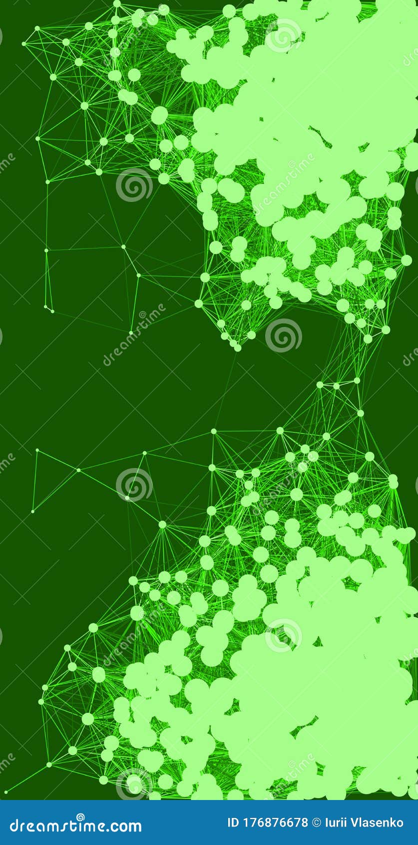 Network Mesh Procedural Art Background Illustration Stock Vector ...