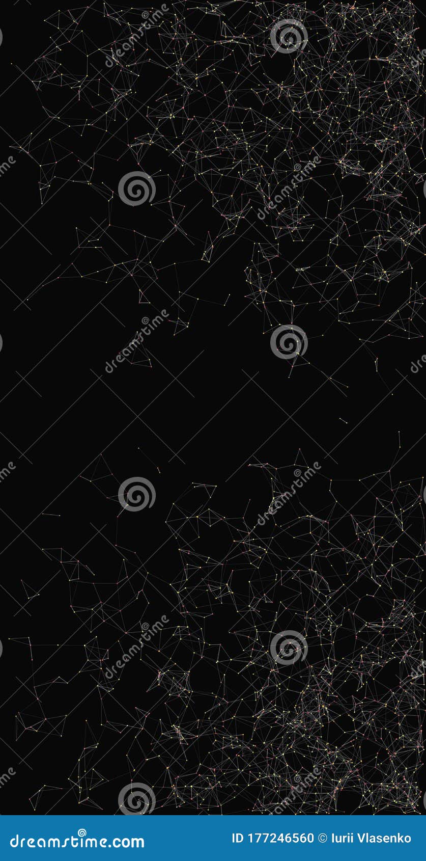 Network Mesh Random Procedural Art Background Illustration Stock Vector ...