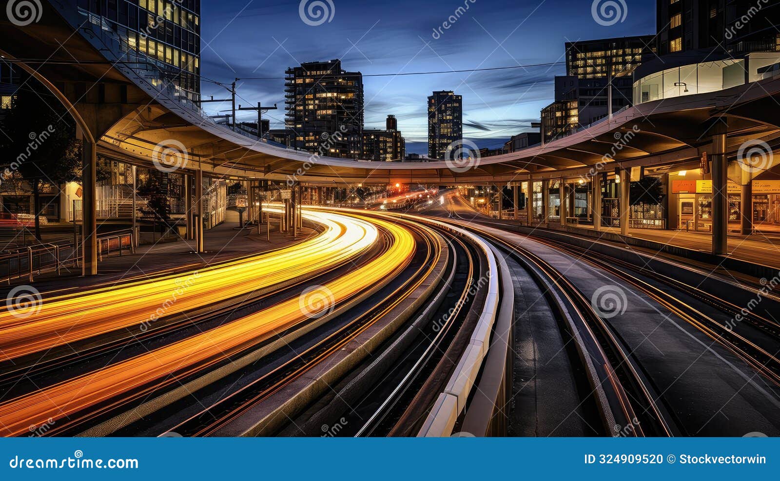 Network metro light rail stock illustration. Illustration of ...