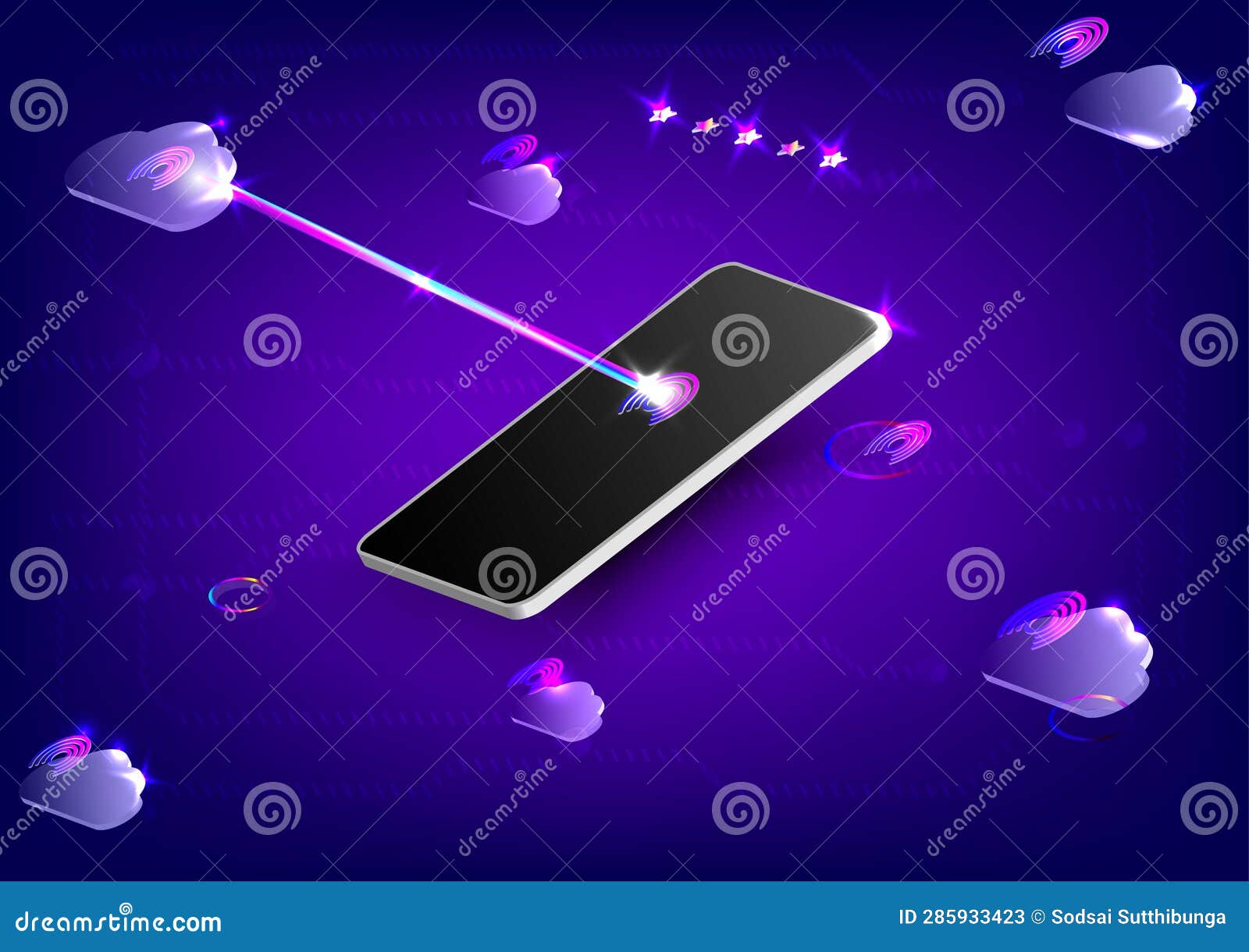 Network Mobile Phone Internet Online Wi-fi Digital Technology Coding ...