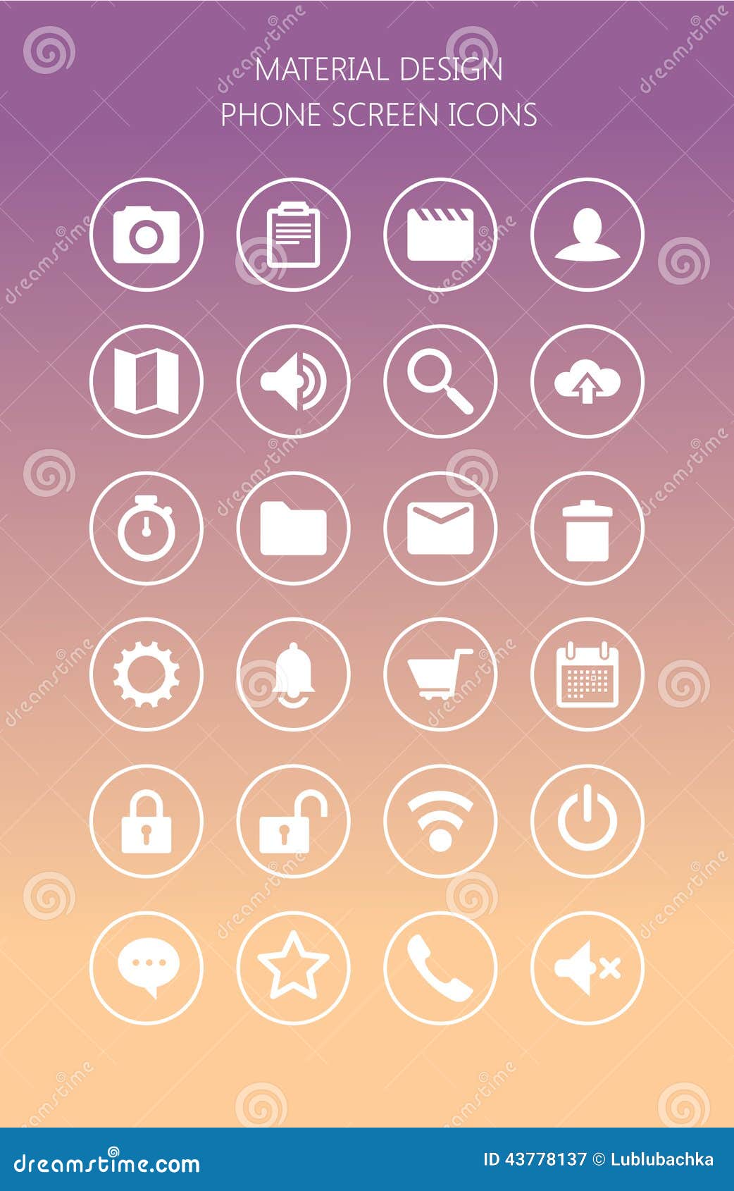 Network and Mobile Screen Icons. Stock Vector - Illustration of ...
