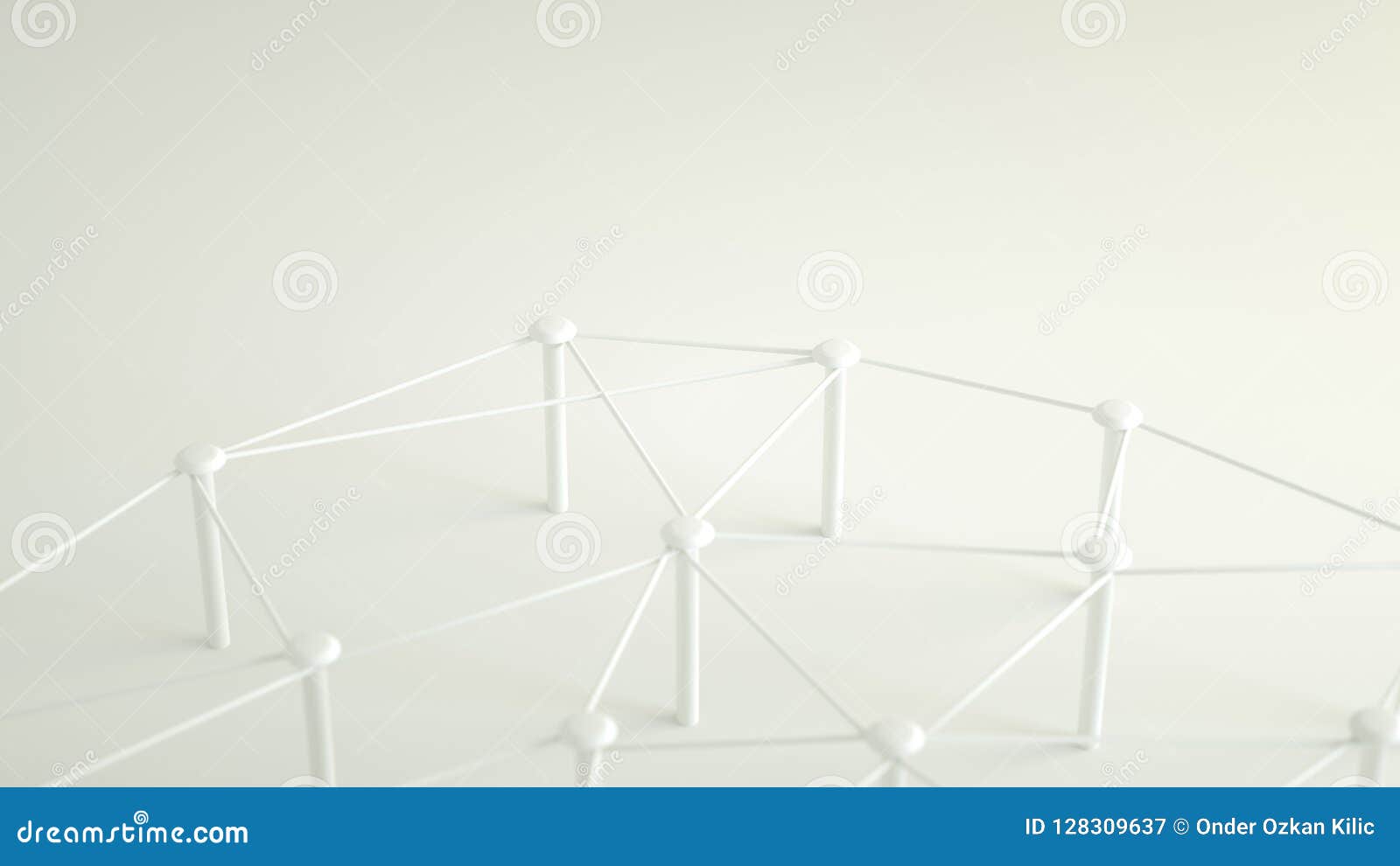 Linked Conceptual Teamwork. Network, Networking, Connect. 3D Rendering ...