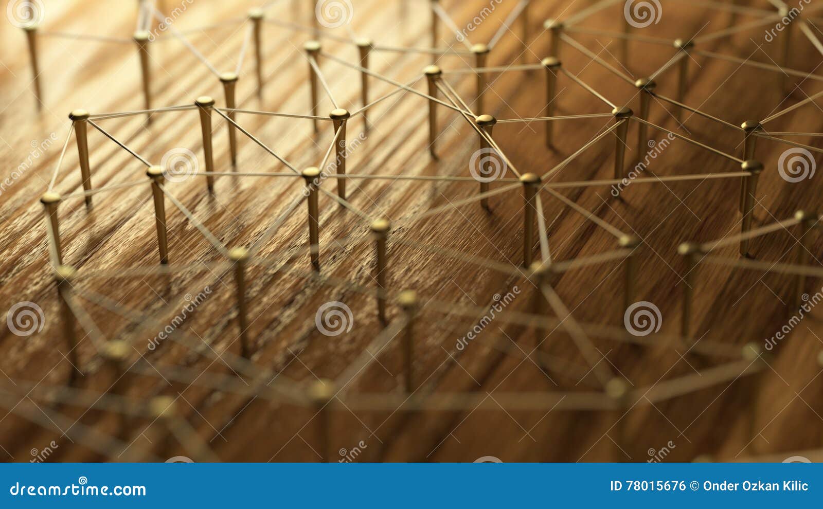 Network, Networking, Connect, Wire. Linking Entities. Network of Gold ...