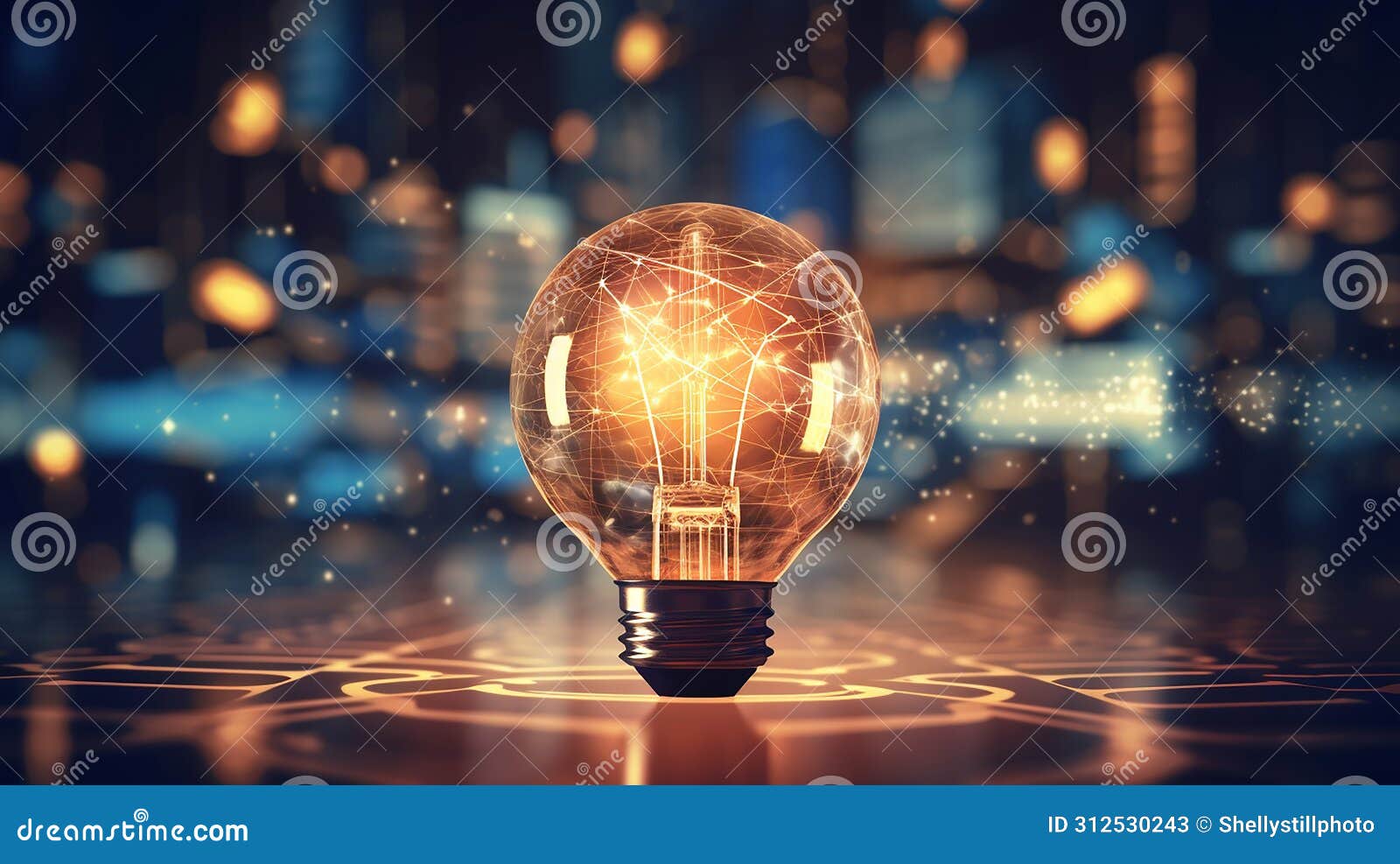 Network or Networking Technology Flowing Light Structure Background ...