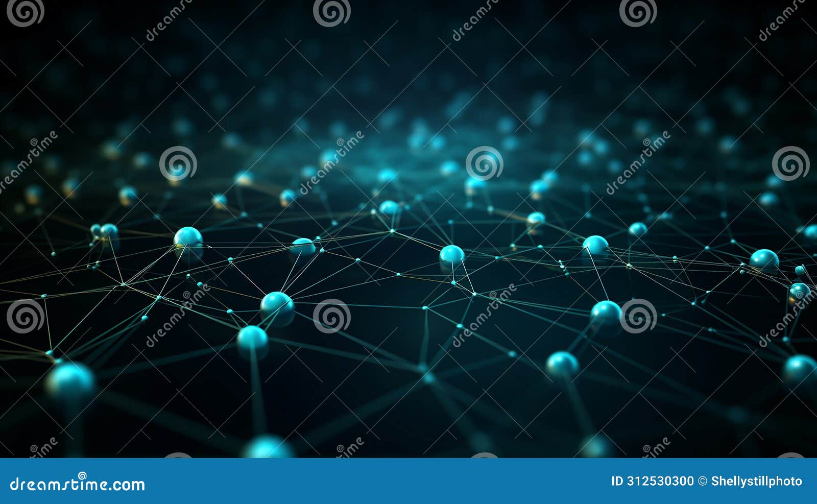 Network or Networking Technology Flowing Light Structure Background ...