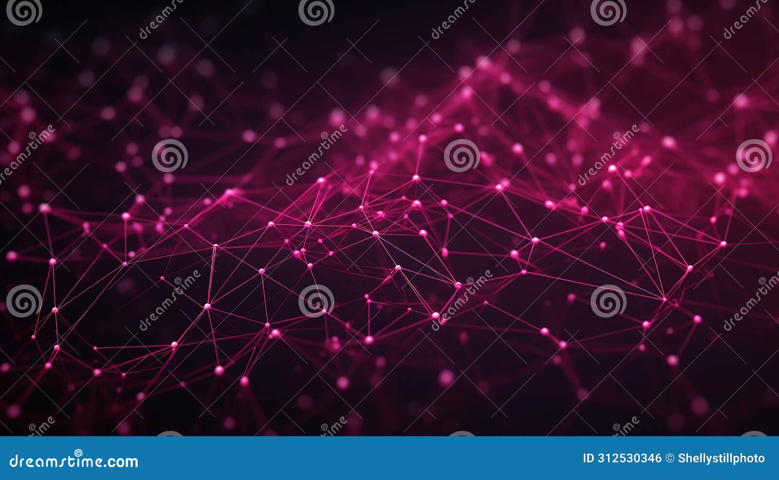 Network or Networking Technology Flowing Light Structure Background ...