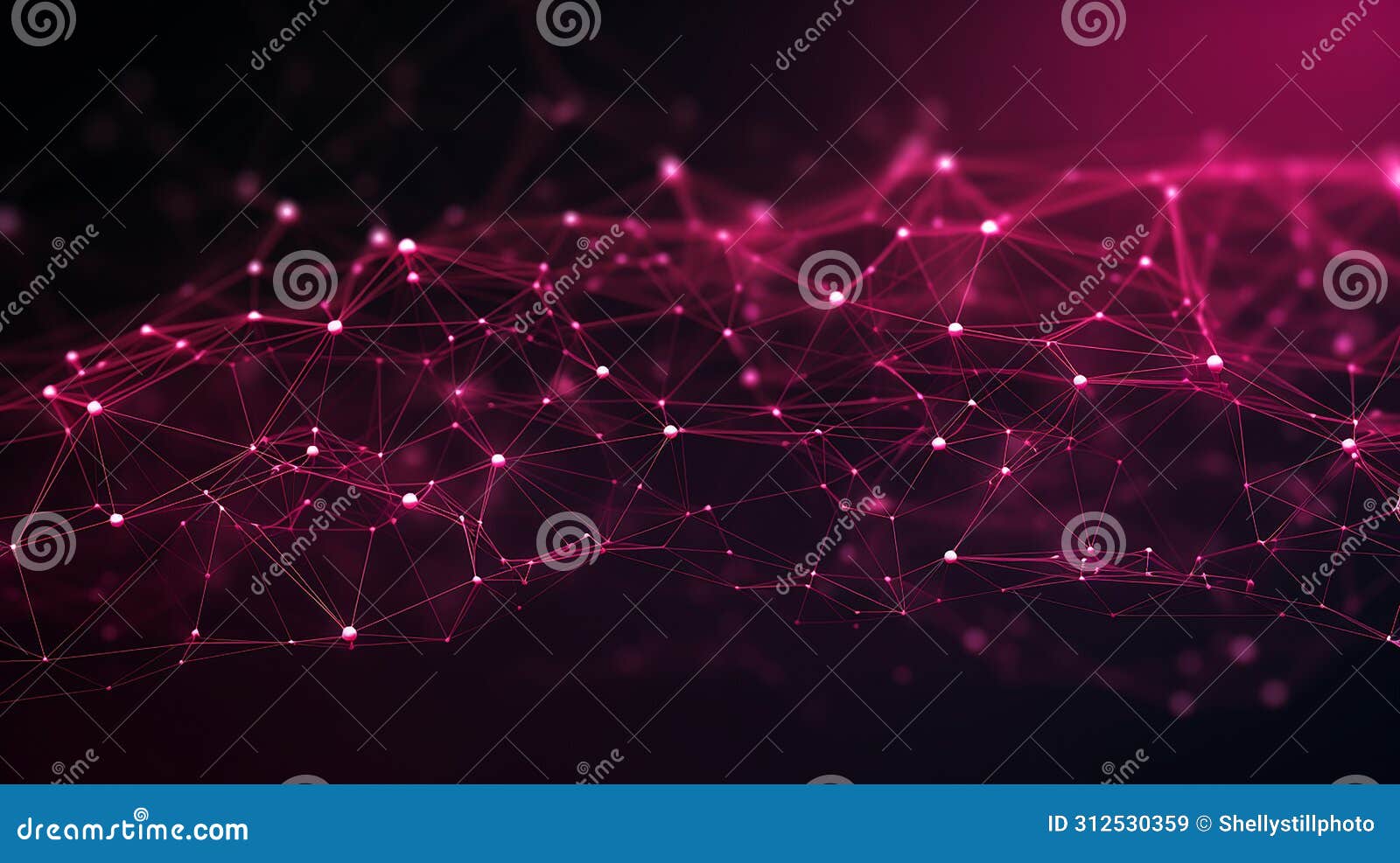 Network or Networking Technology Flowing Light Structure Background ...