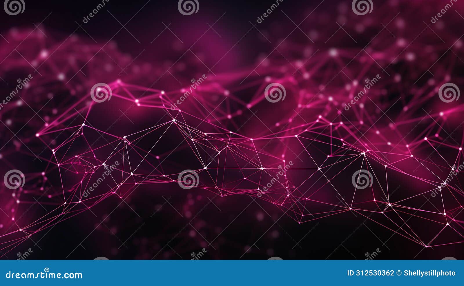 Network or Networking Technology Flowing Light Structure Background ...