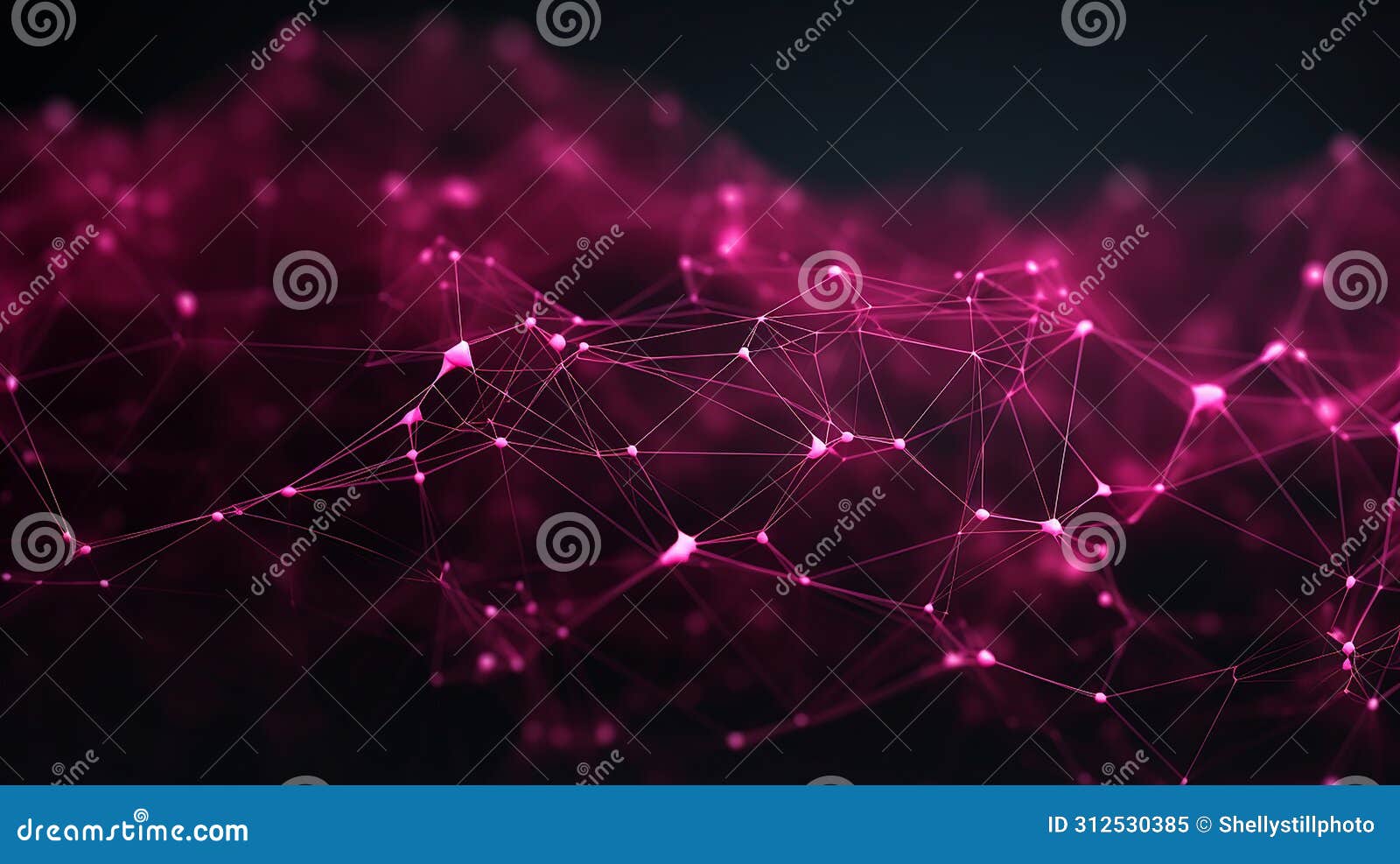 Network or Networking Technology Flowing Light Structure Background ...