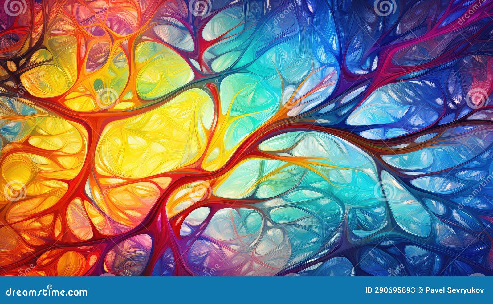 Network Neuroscience Abstract Molecular Stock Illustration ...