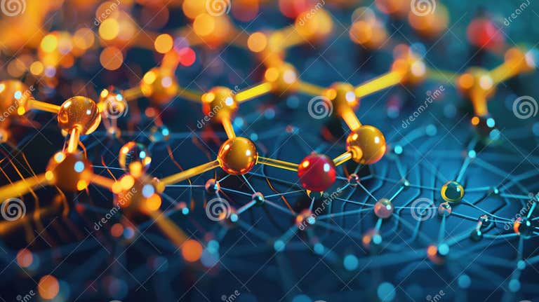 Network Nodes Connecting and Sharing Big Data Information Stock Photo ...