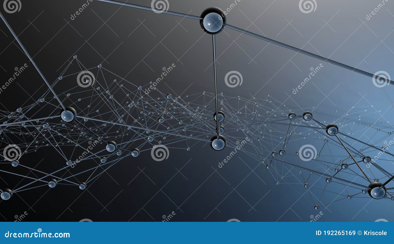 Network, Nodes, and Faces. Abstract Modern Technological Background, 3D ...