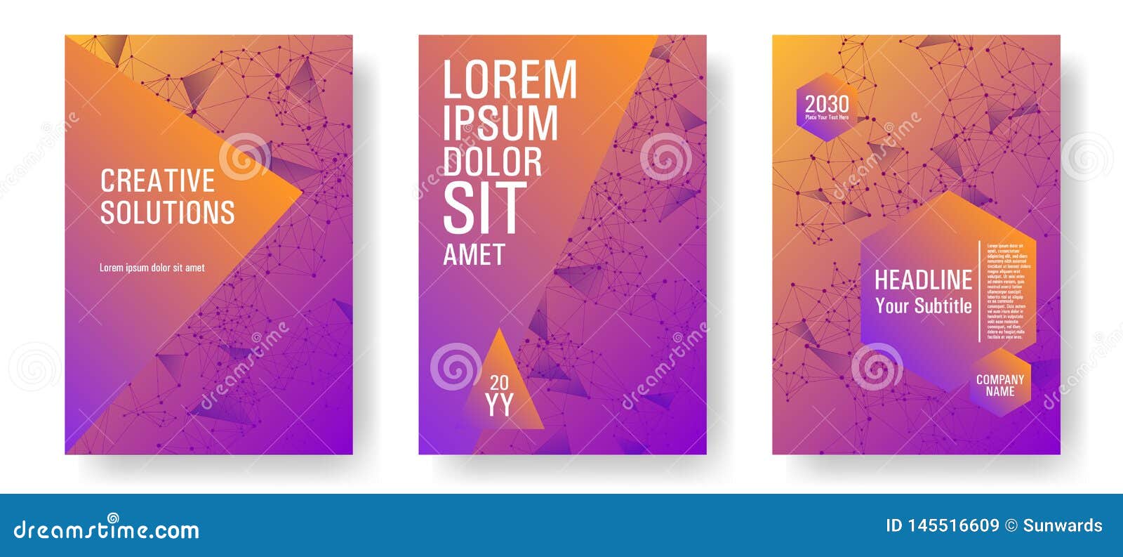 Network Nodes Information Technology Cover. Stock Vector - Illustration ...