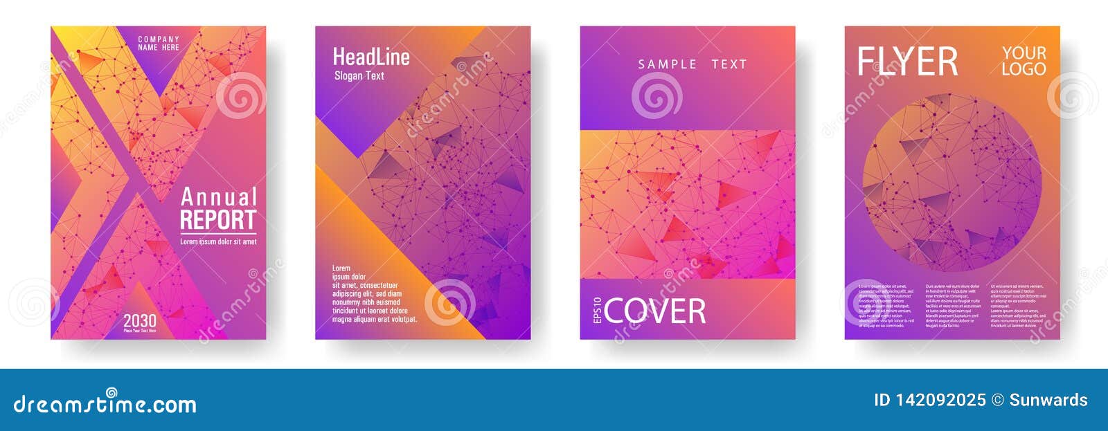 Network Nodes Information Technology Cover. Stock Vector - Illustration ...