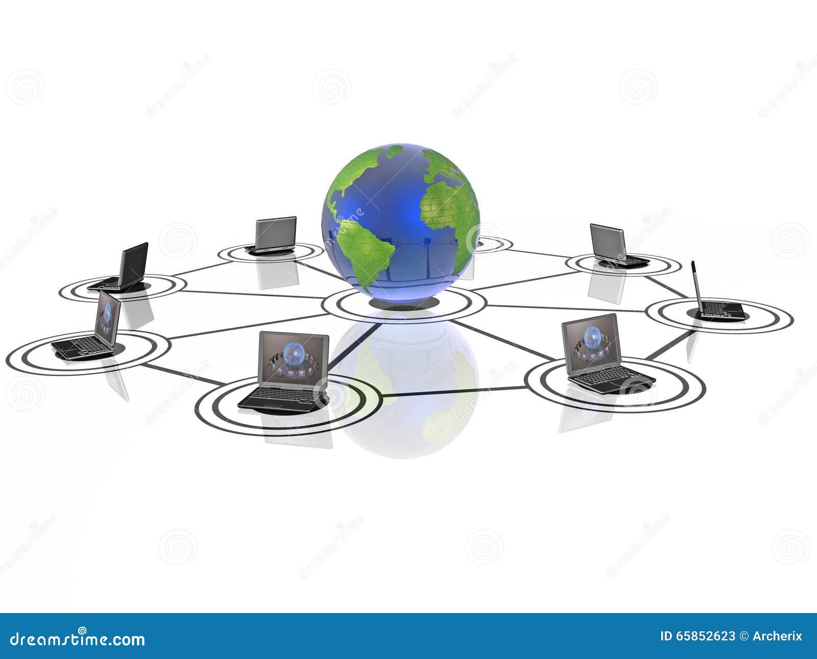 Network stock illustration. Illustration of notebook - 65852623