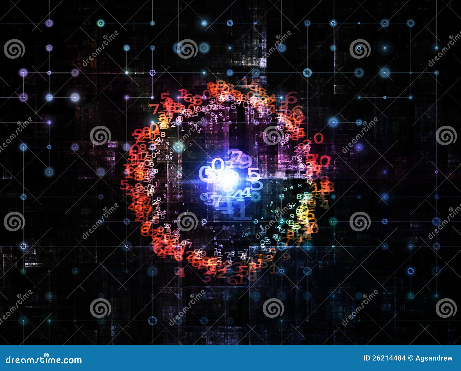 Network Numbers stock photo. Image of integer, number - 26214484