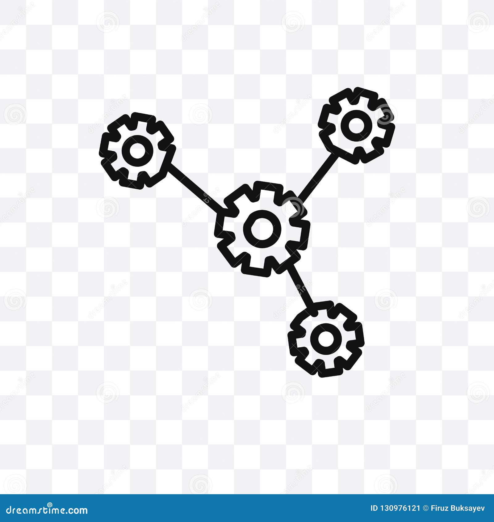Network Optimization Vector Linear Icon Isolated on Transparent ...