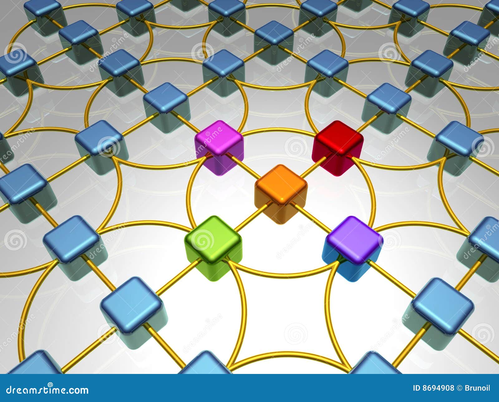 Network Overview stock illustration. Illustration of connecting - 8694908