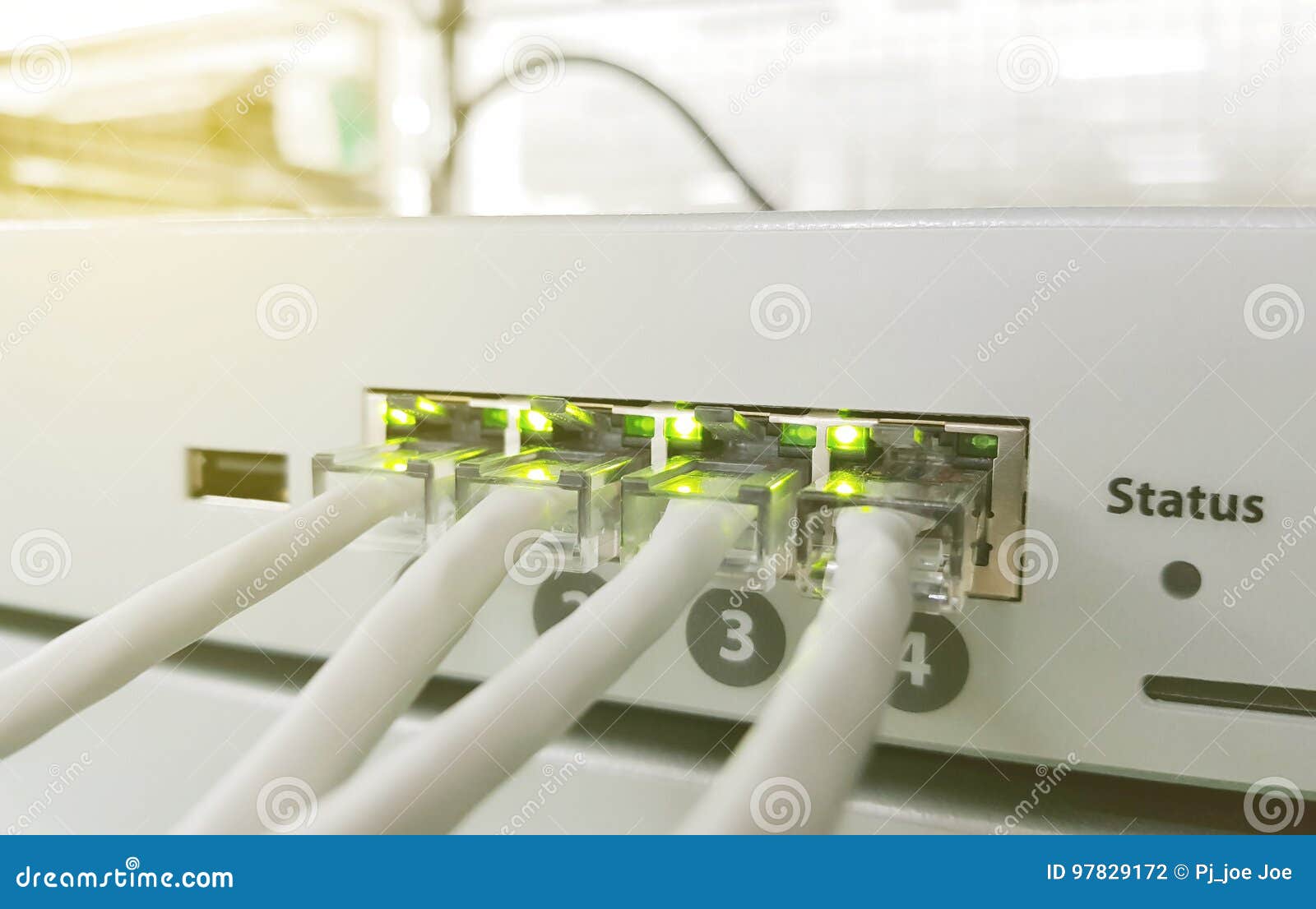 Network panel, switch. stock photo. Image of core, network - 97829172