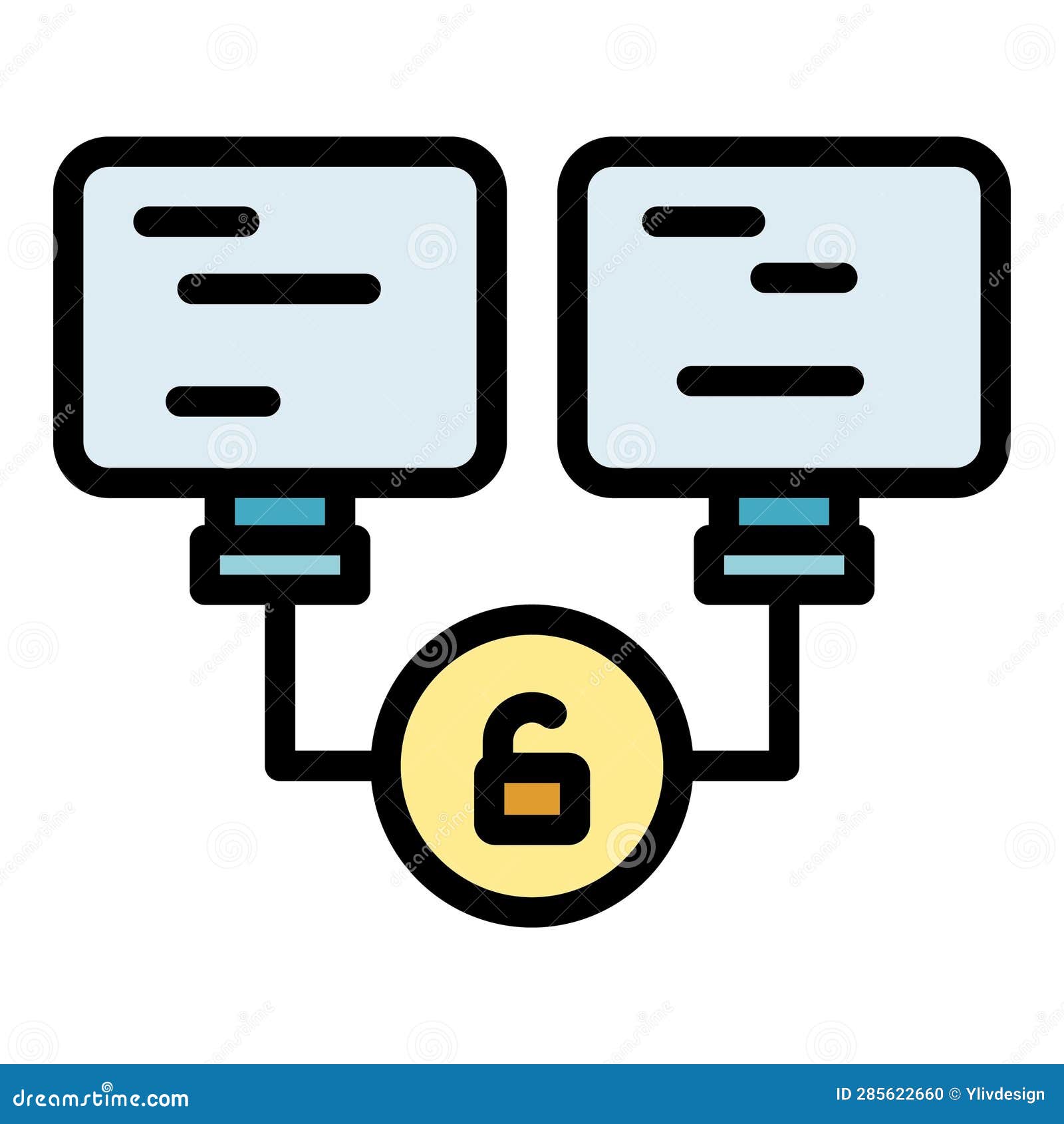 Network Password Icon Vector Flat Stock Vector - Illustration of ...