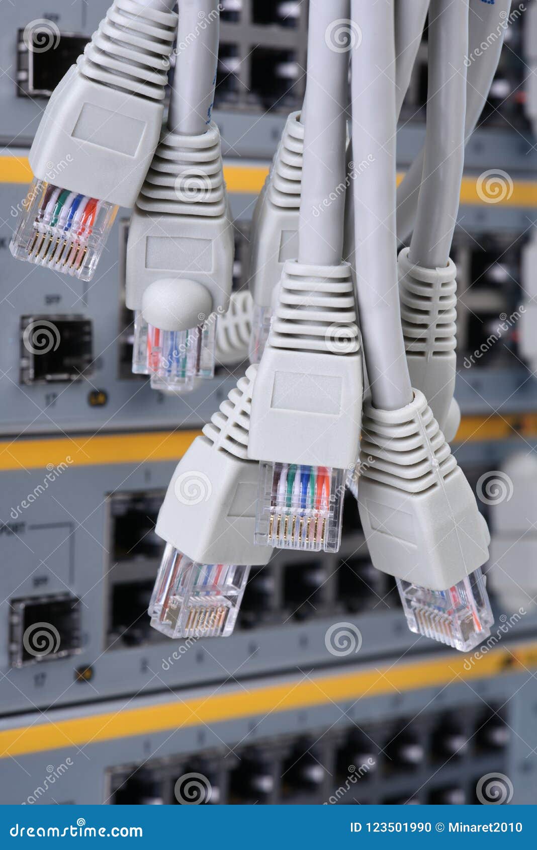 Network RJ-45 Patch Panel With Switches Stock Image | CartoonDealer.com ...