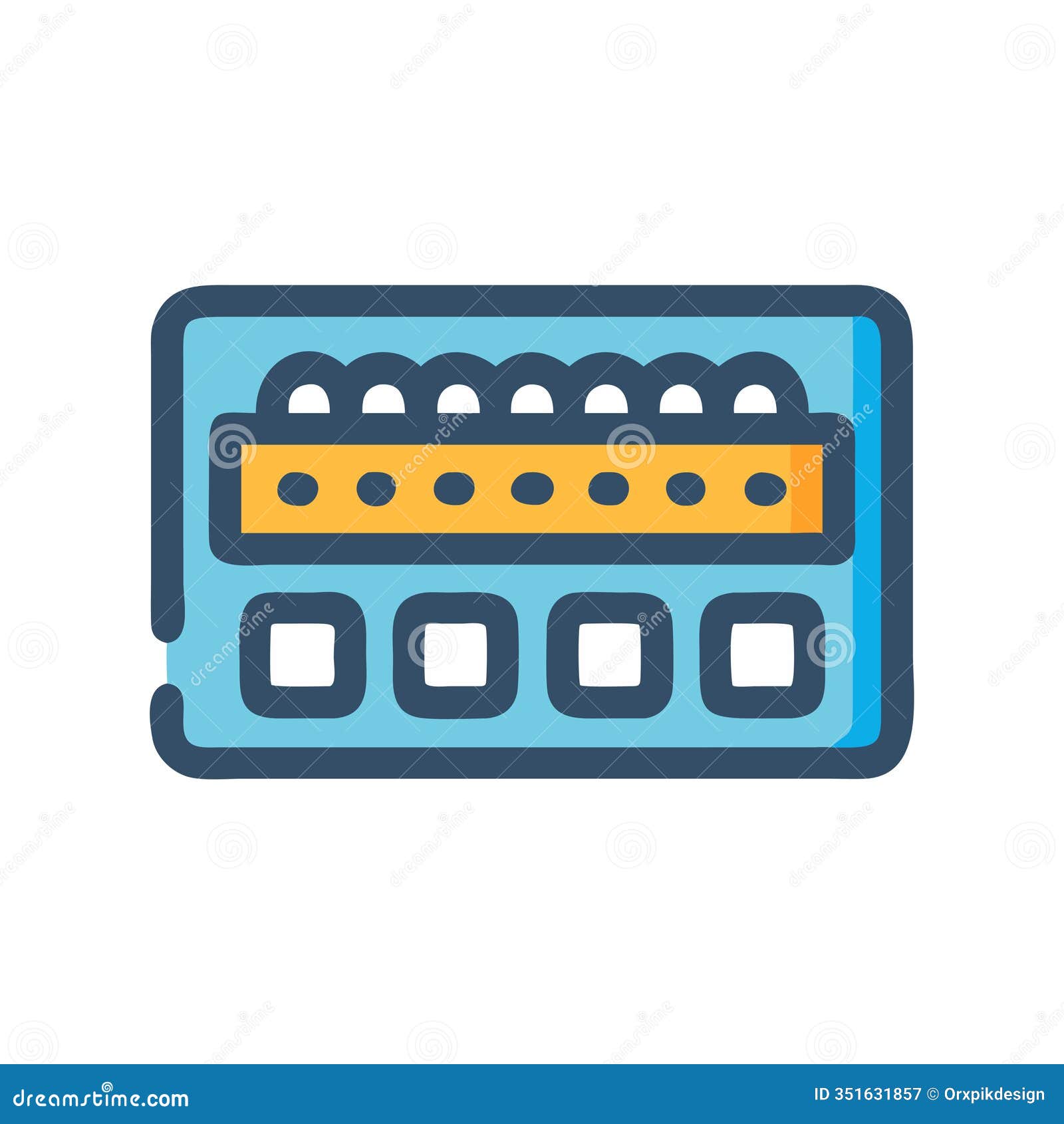 Network Patch Panel Icon for Infrastructure Stock Illustration ...