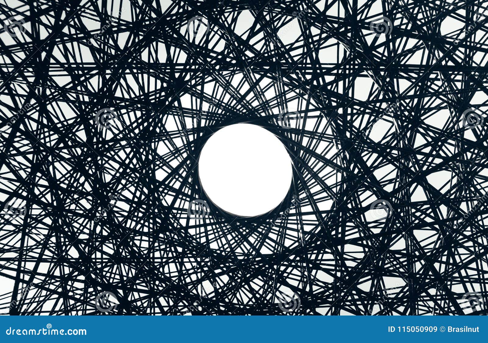 Network Pattern with Concentric Circle. Stock Image - Image of circle ...