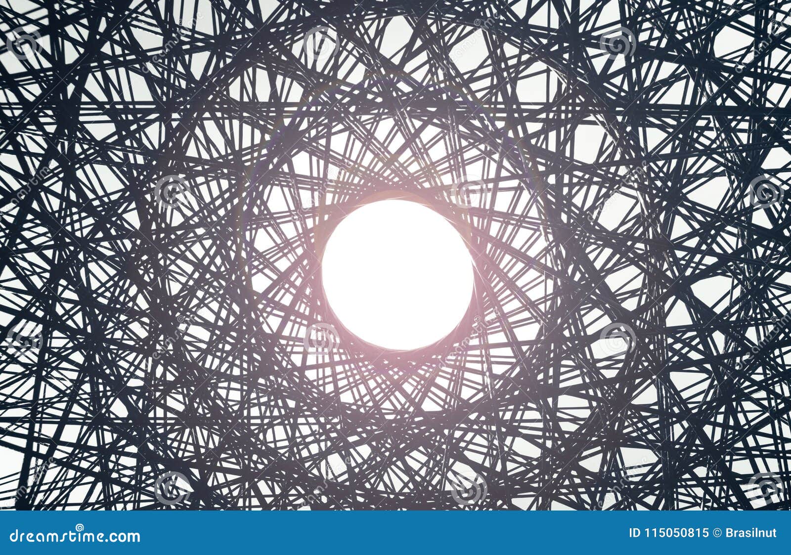 Network Pattern with Concentric Circle. Stock Image - Image of overlaid ...