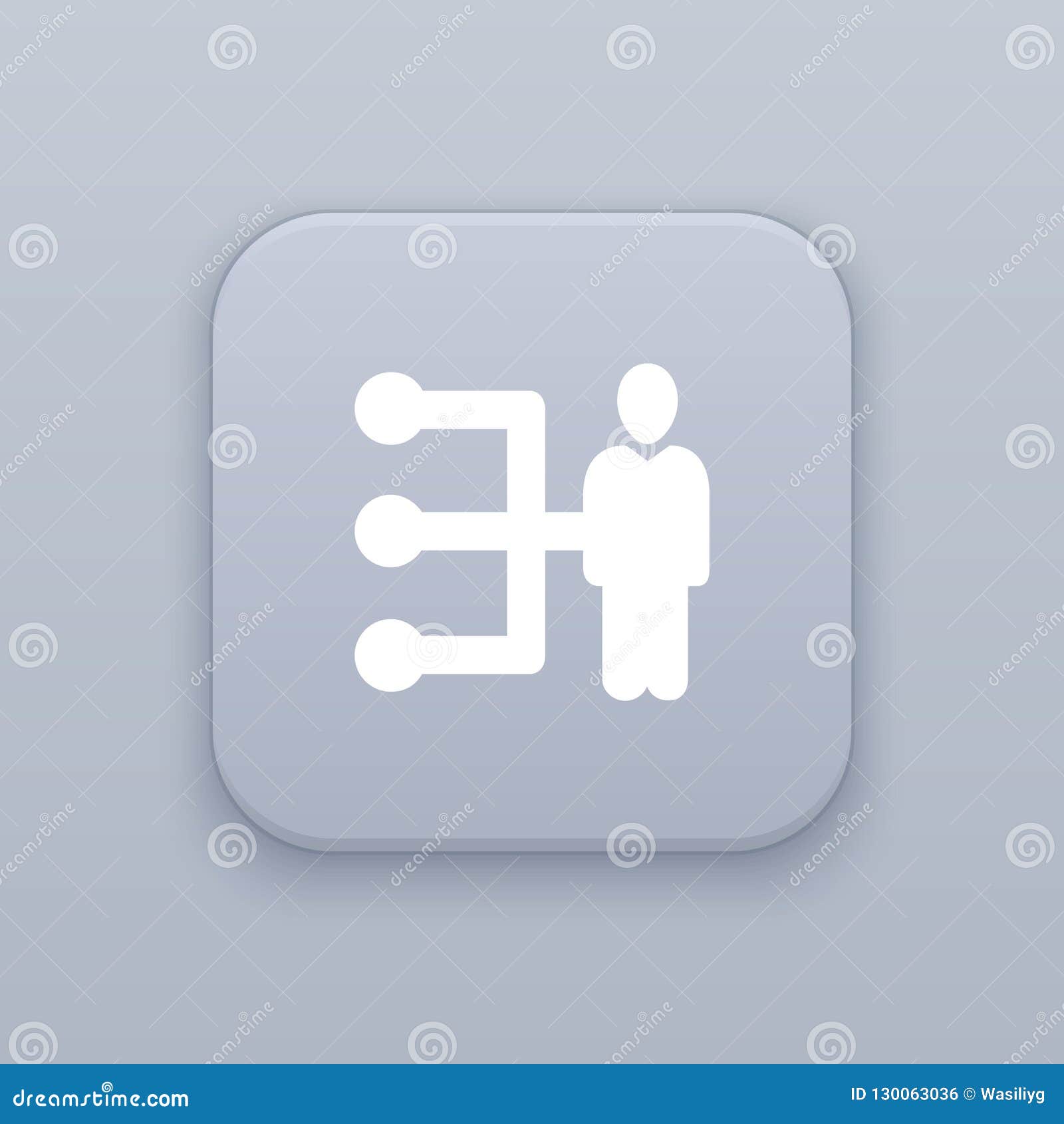 A Network of People Button, Best Vector Stock Vector - Illustration of ...