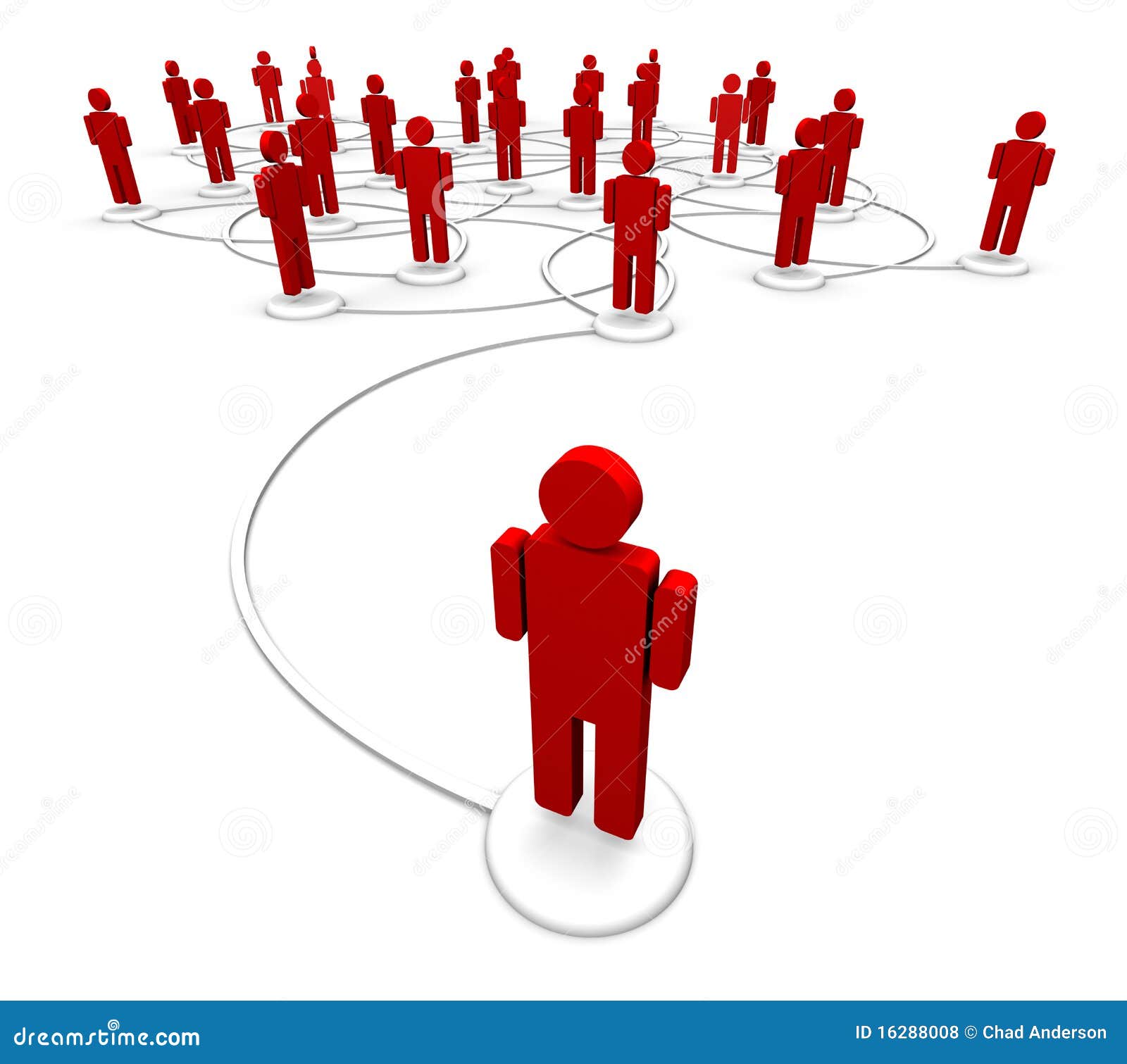 Network of People - Communication Links Stock Illustration ...