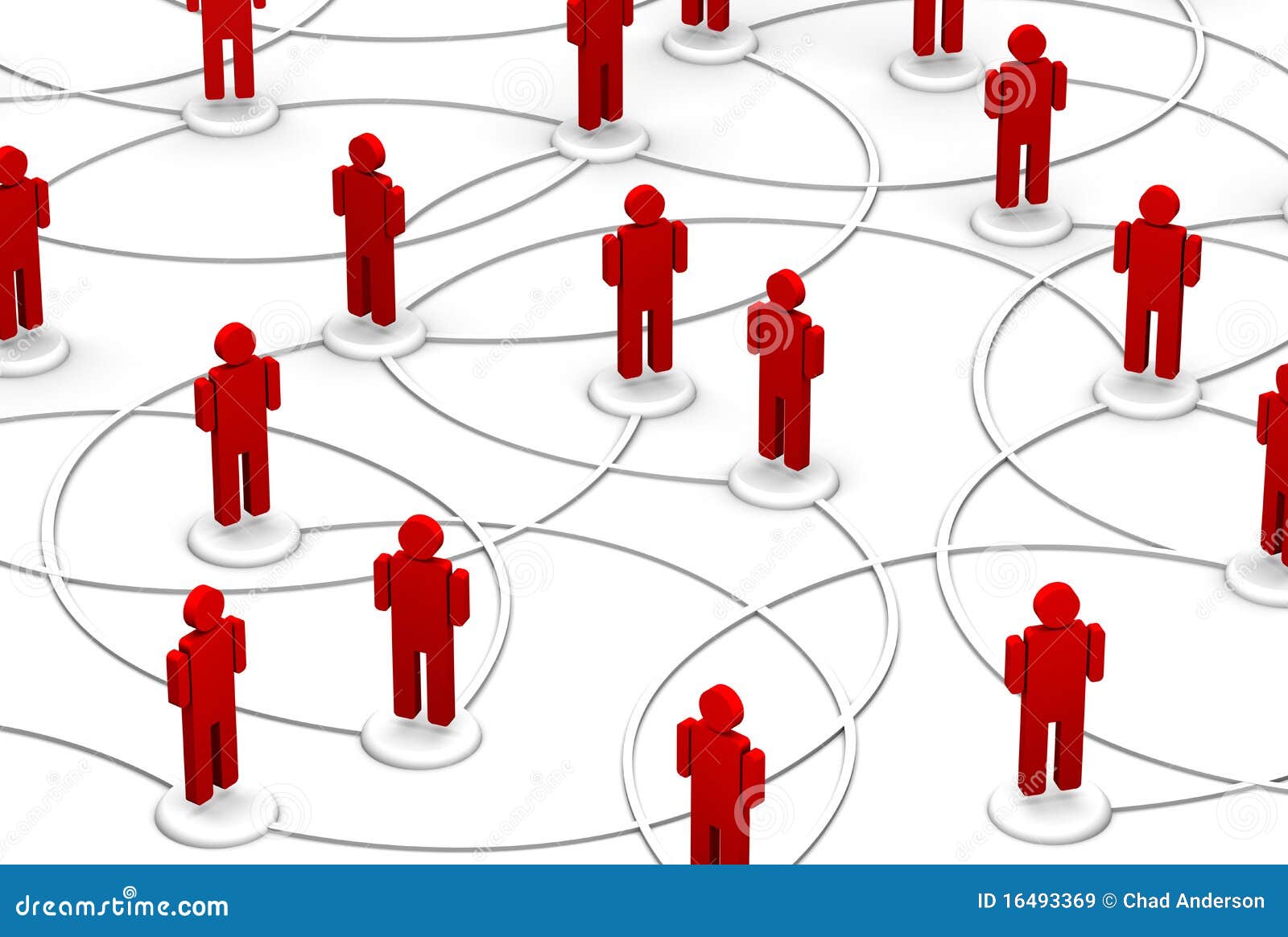 Network of People - Communication Links Stock Illustration ...