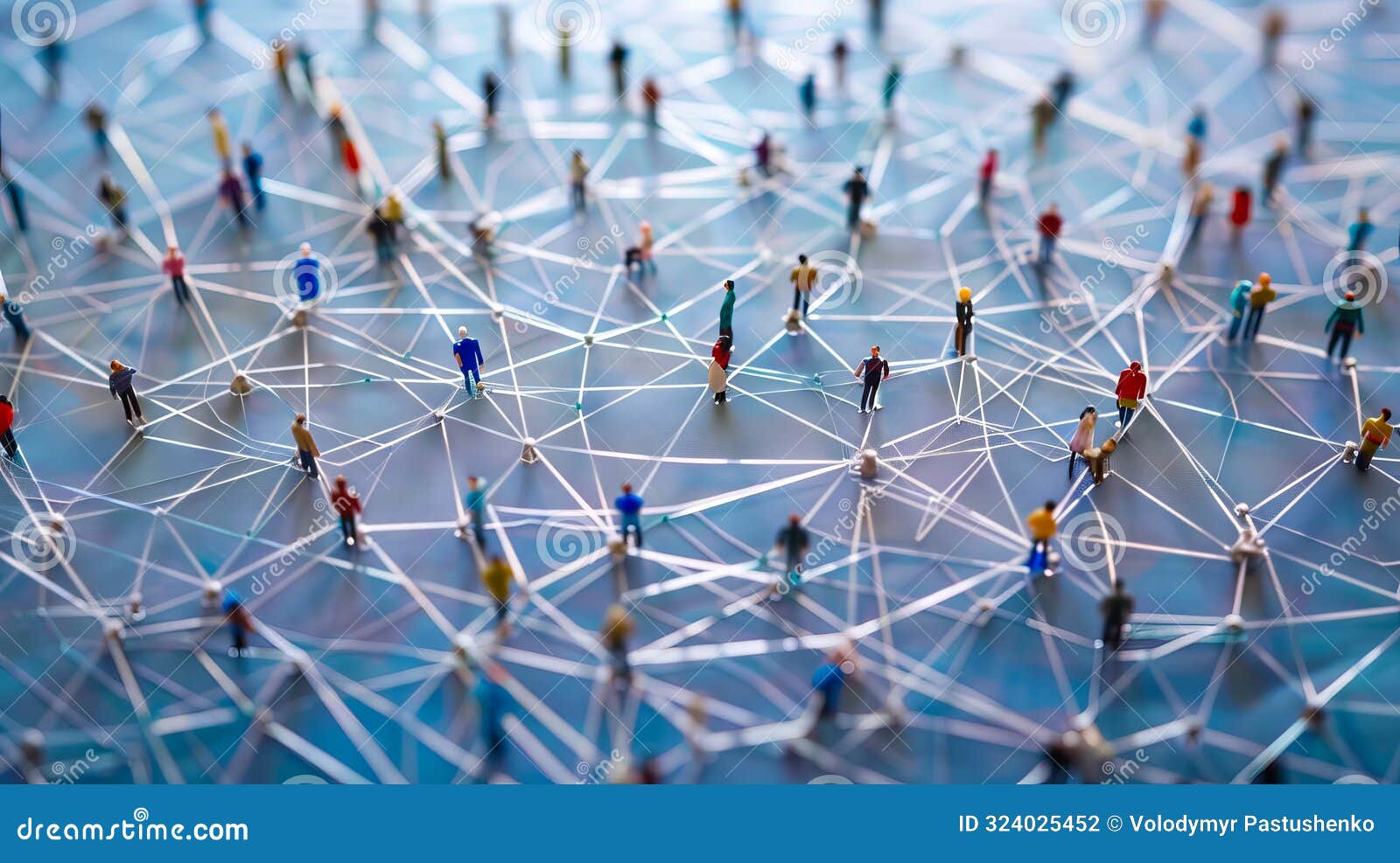 A Network of People Connected by Wires Stock Photo - Image of network ...