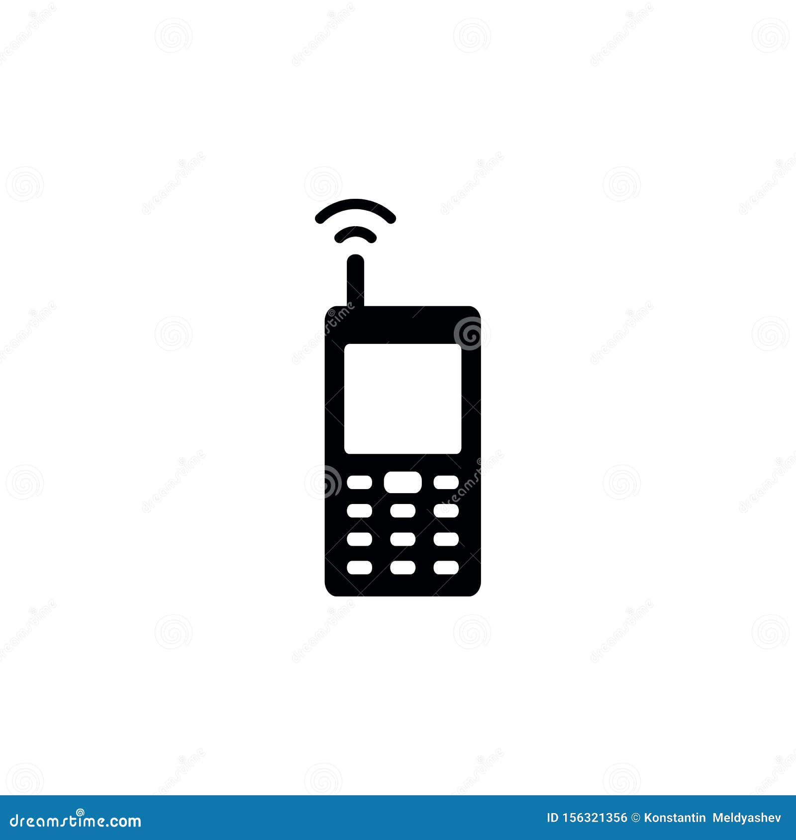 Network Phone Icon. Simple Glyph Vector of Universal Set Icons for UI ...
