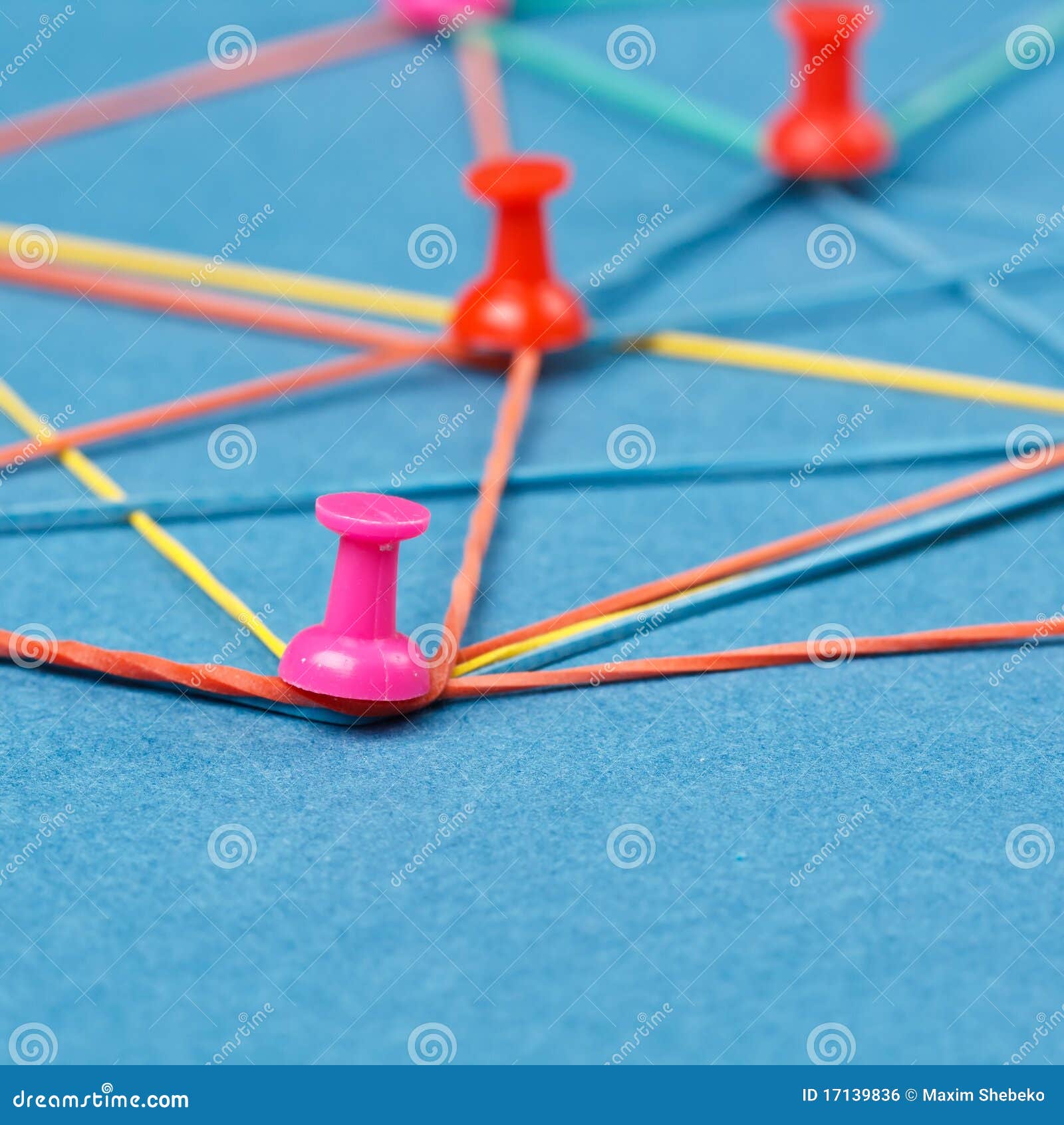 Network with pins stock photo. Image of symbol, tools - 17139836