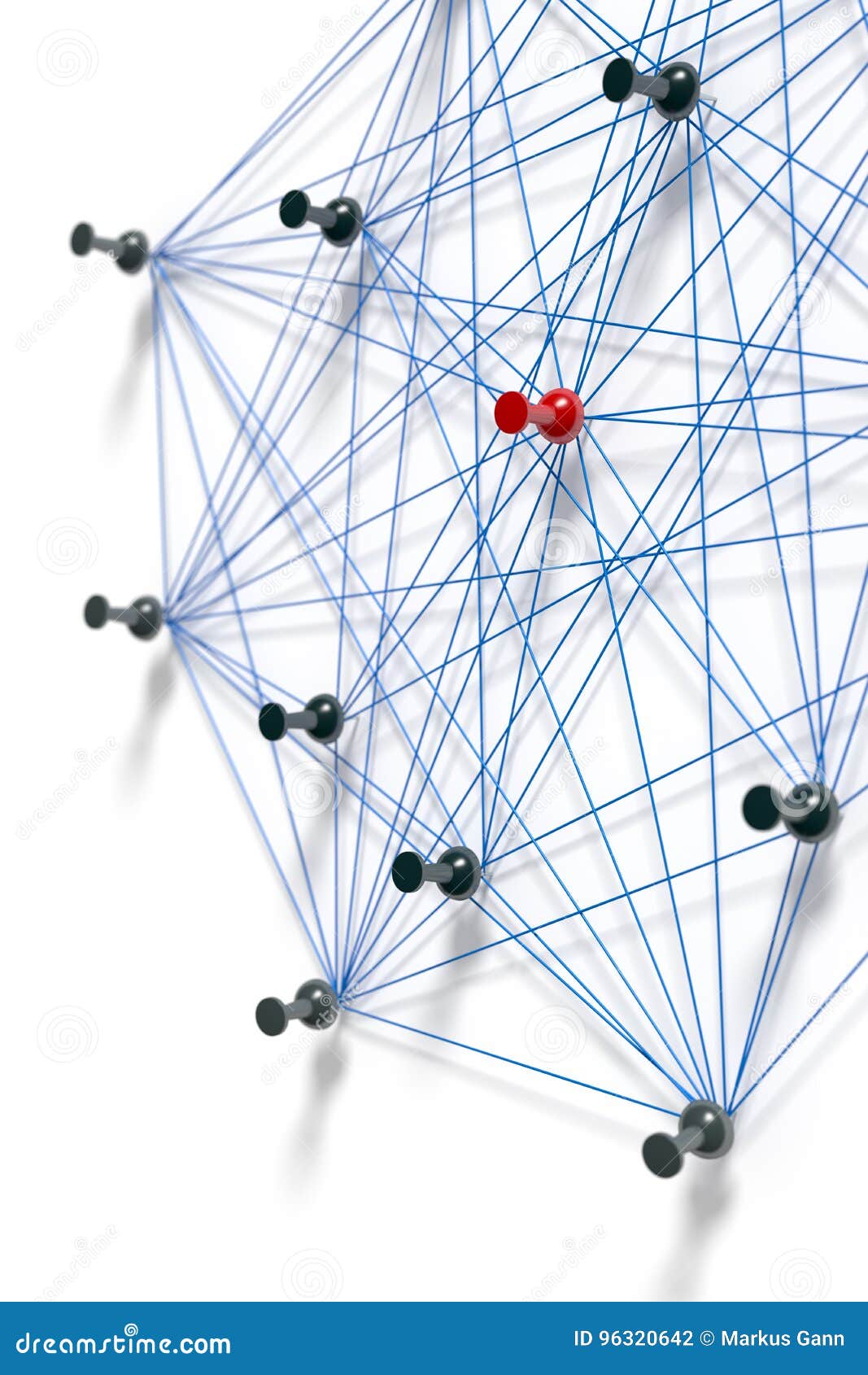 Network with pins stock illustration. Illustration of connection - 96320642