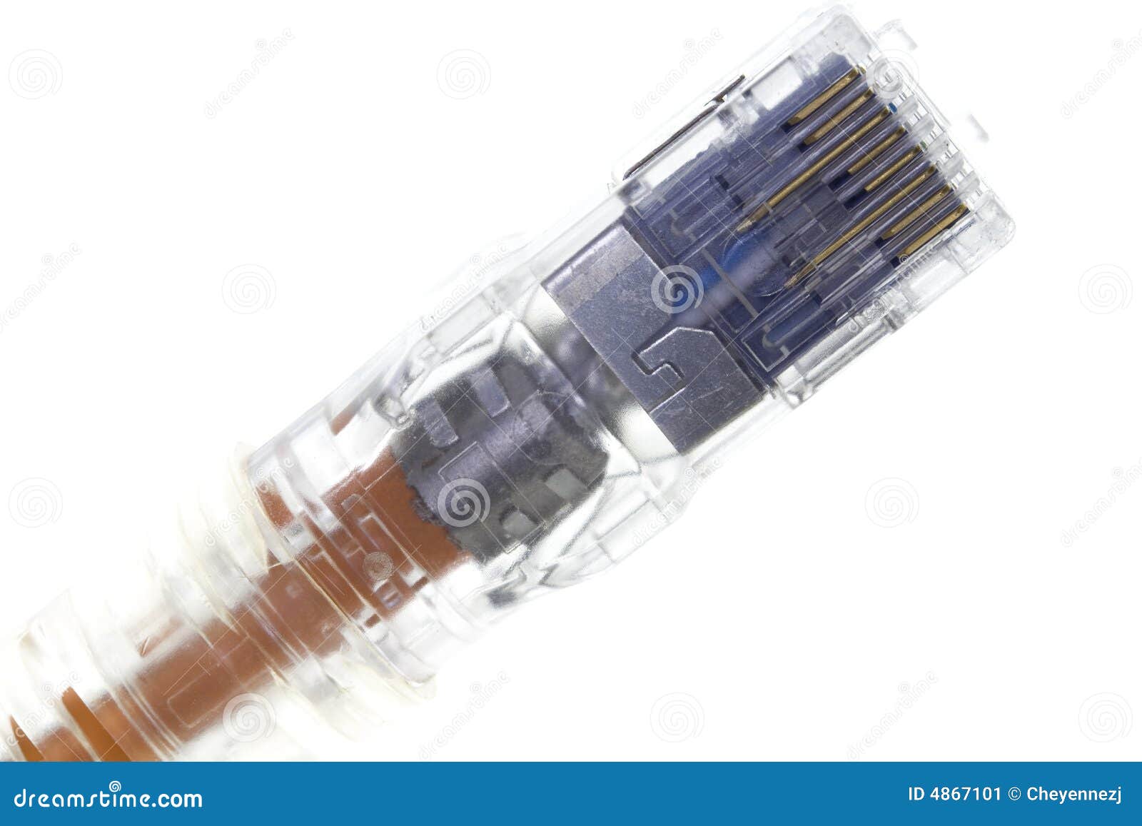 Network plug stock image. Image of hard, download, component - 4867101