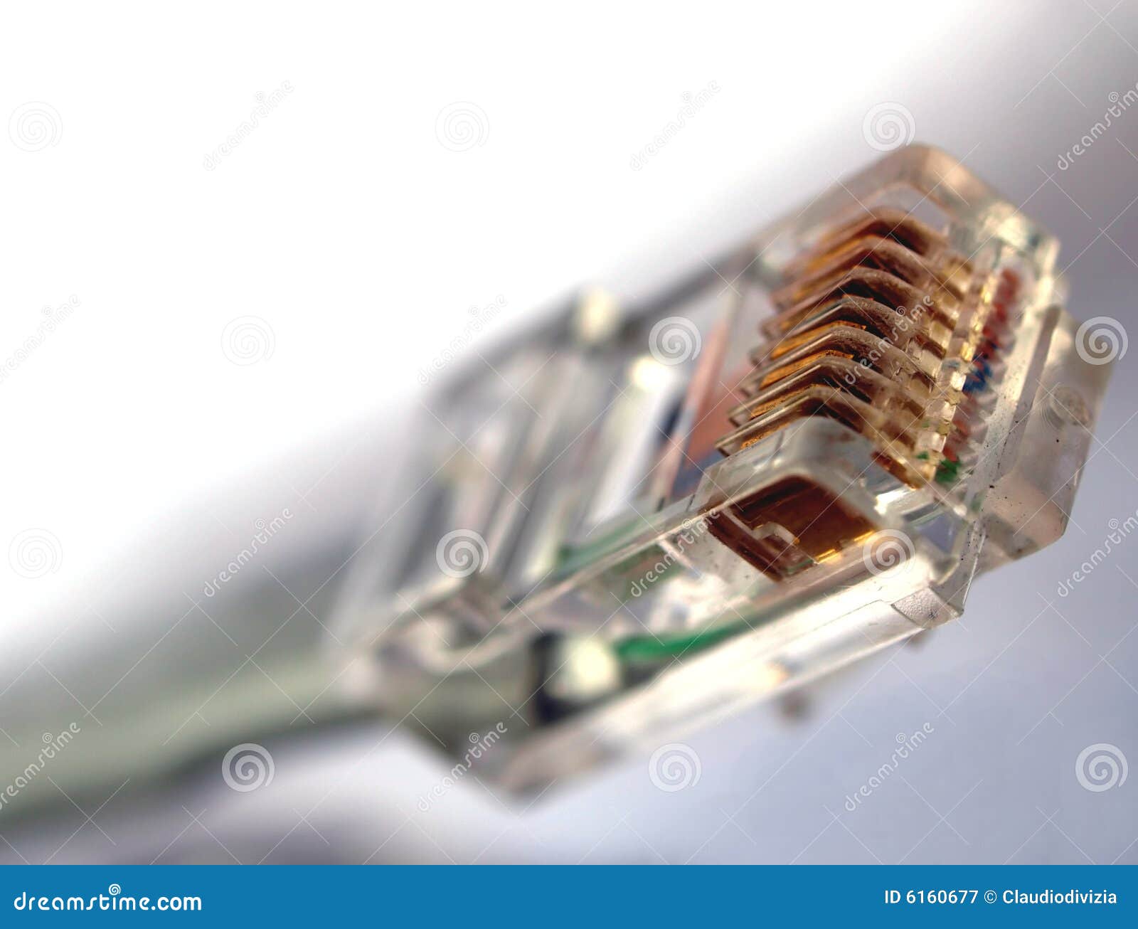 Network plug stock image. Image of rj45, technology, wire - 6160677