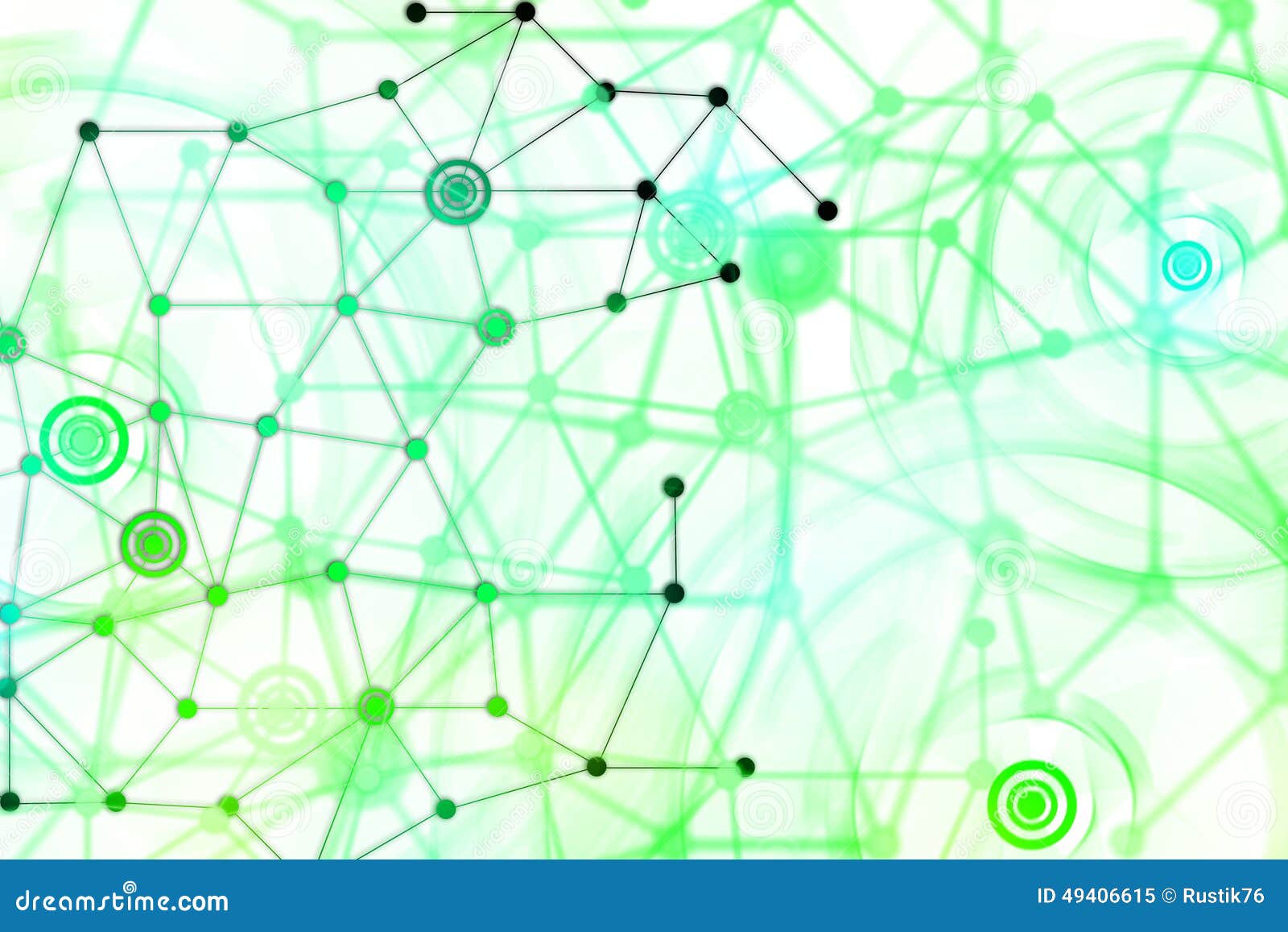 The Network of Points on a White Background. Stock Illustration ...