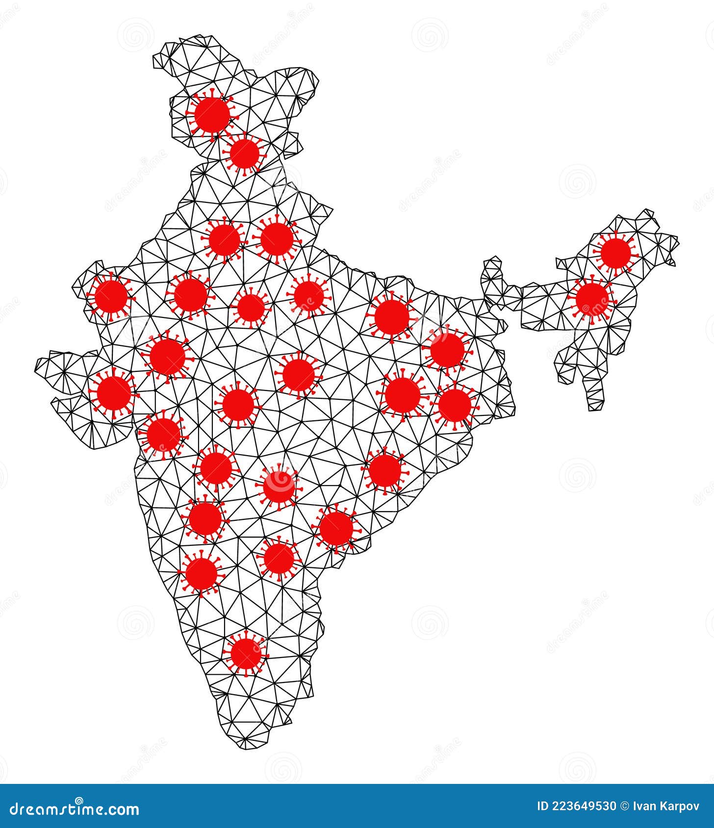 Map Of India Under Lock And Chains Royalty-Free Stock Image ...
