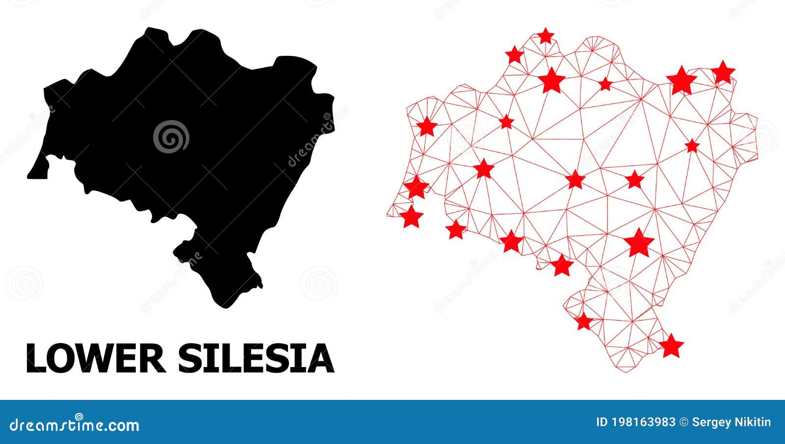 Map Of Silesia Province - Dotted Collage With Stencil Cartoon Vector ...