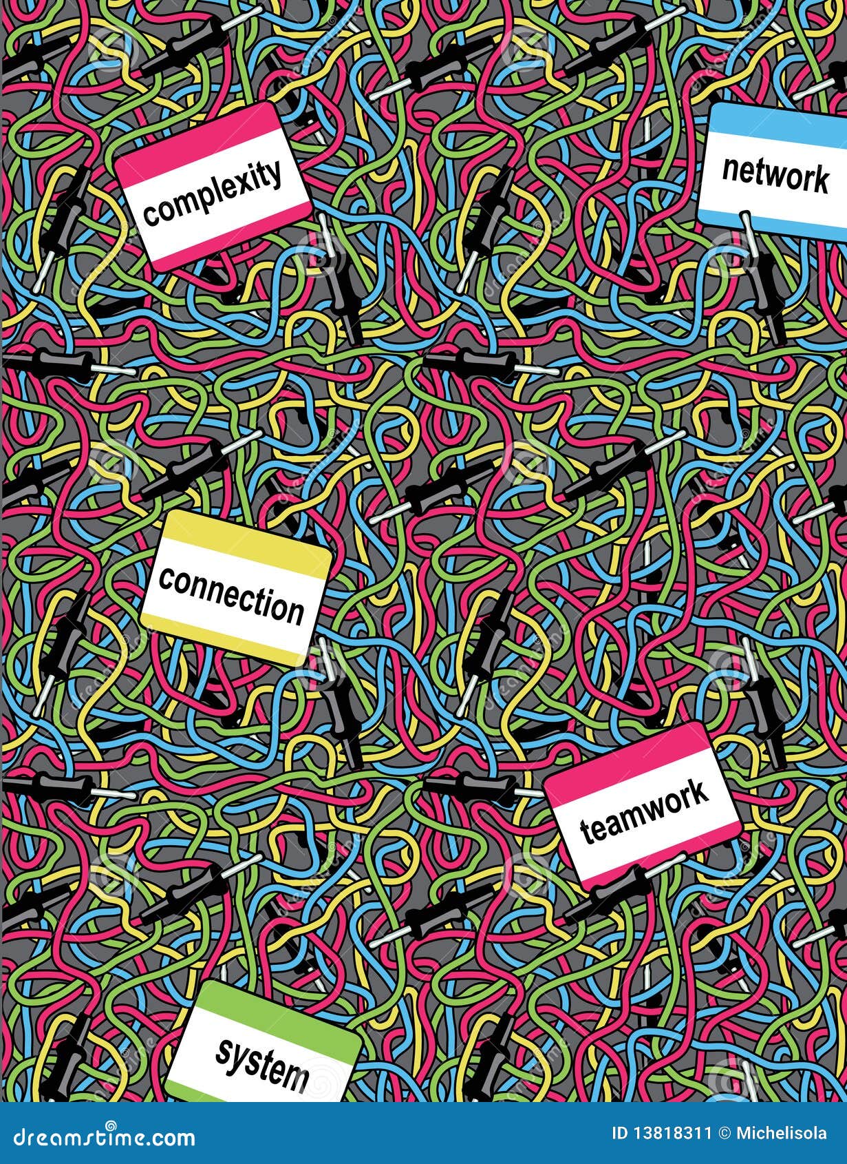 Network - poster stock vector. Illustration of contact - 13818311