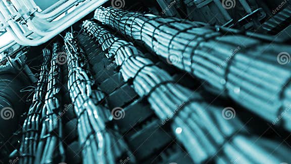 Network and Power Cables, Abstract Flow of Information in Internet ...