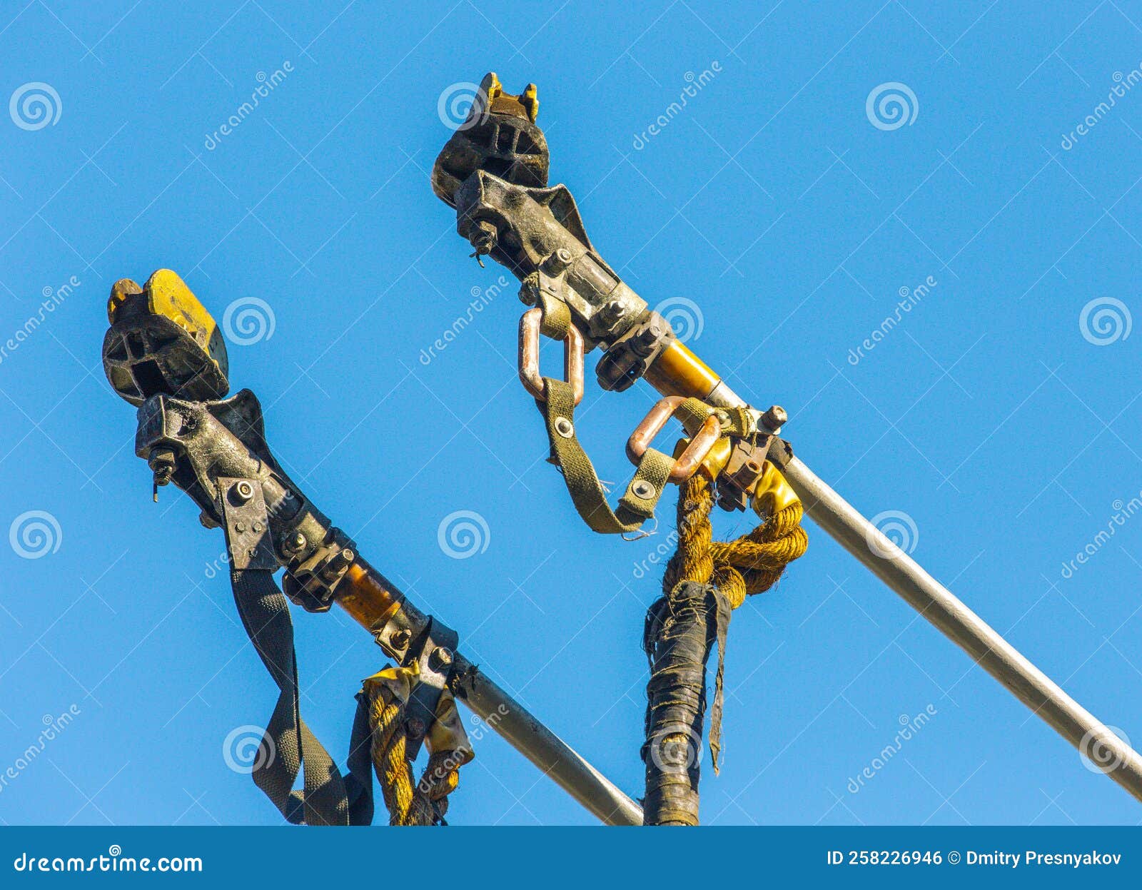 Pantograph Of Trolleybus On The Blue Sky Background Stock Photo ... Pantograph Of Trolleybus On The Blue Sky Background Stock Photo ...