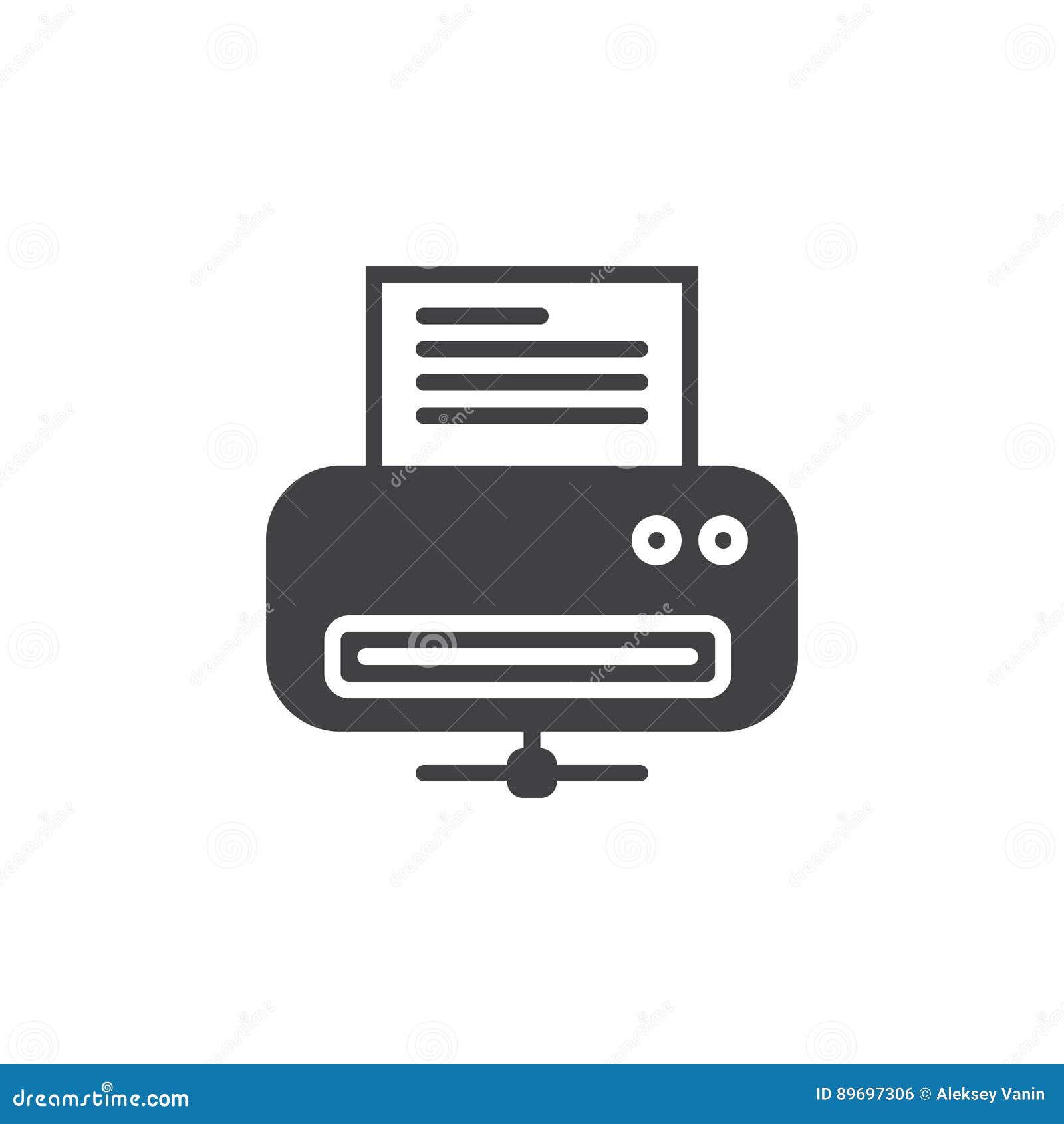 Network Printer Icon Vector, Filled Flat Sign Stock Vector ...