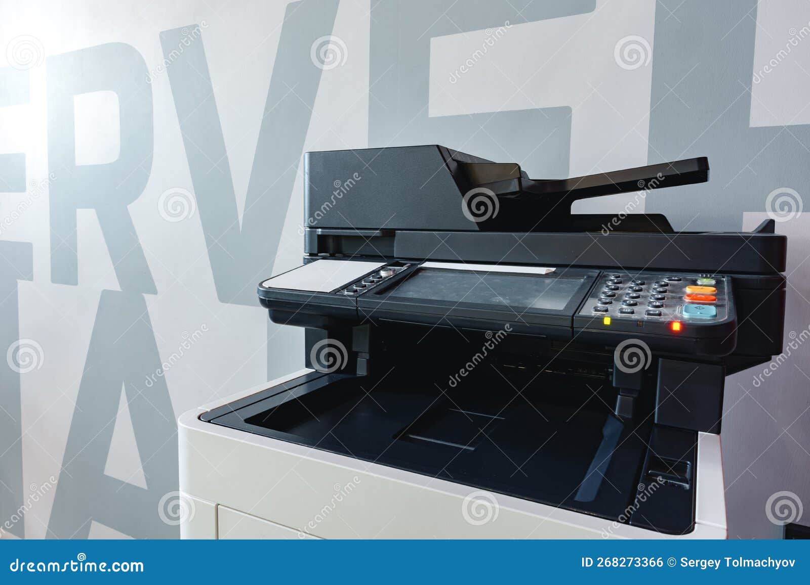 Network Printer Multi-function Machine in Modern Office Stock Photo ...