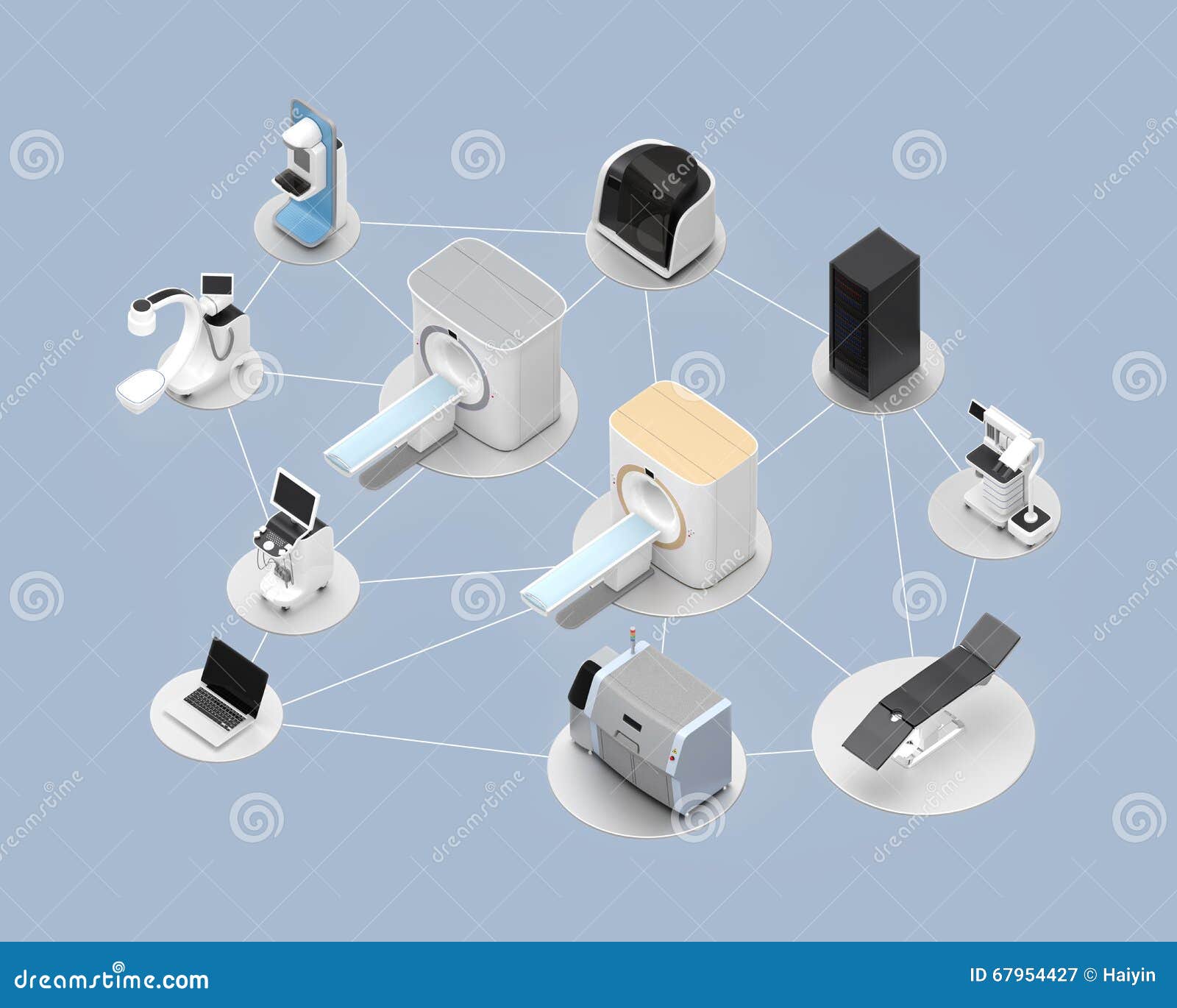 Network of Professional Medical Imaging System Concept Stock ...