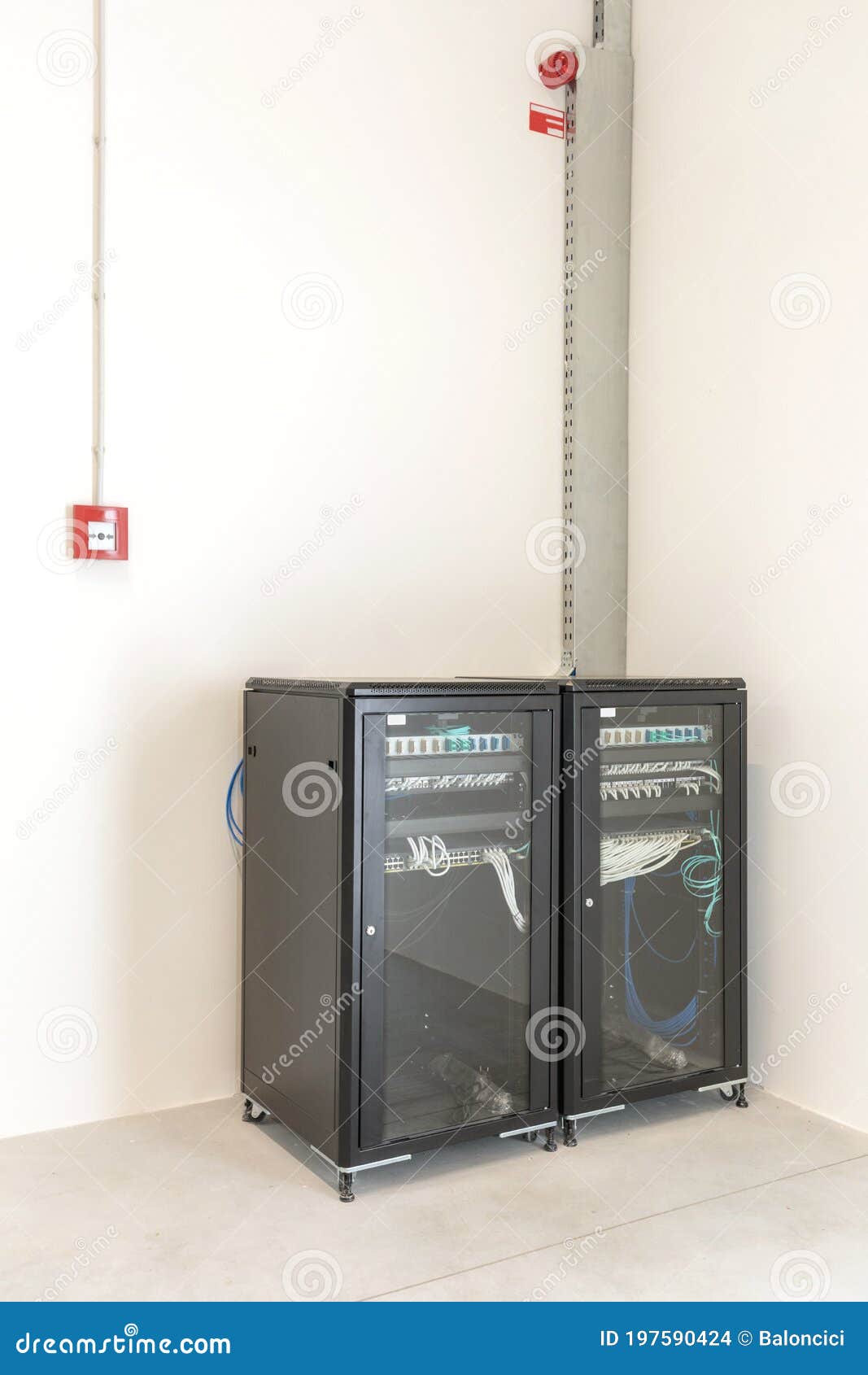 Network Rack Room stock photo. Image of technology, cable - 197590424
