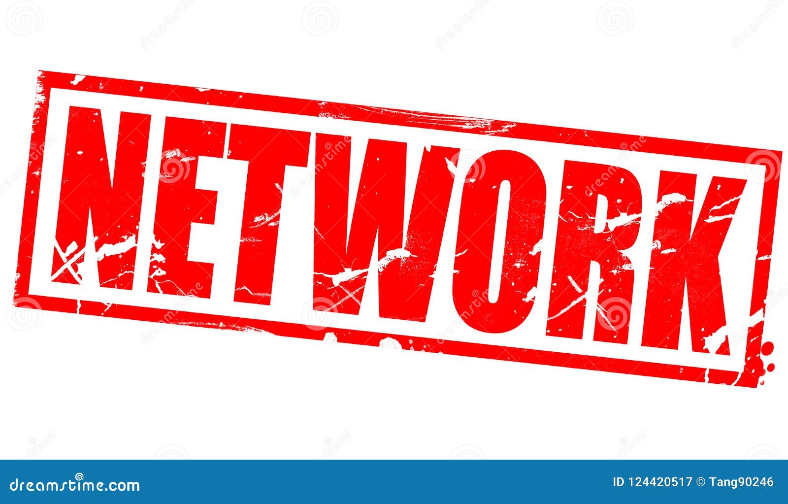 Network in red frame stock illustration. Illustration of vintage ...